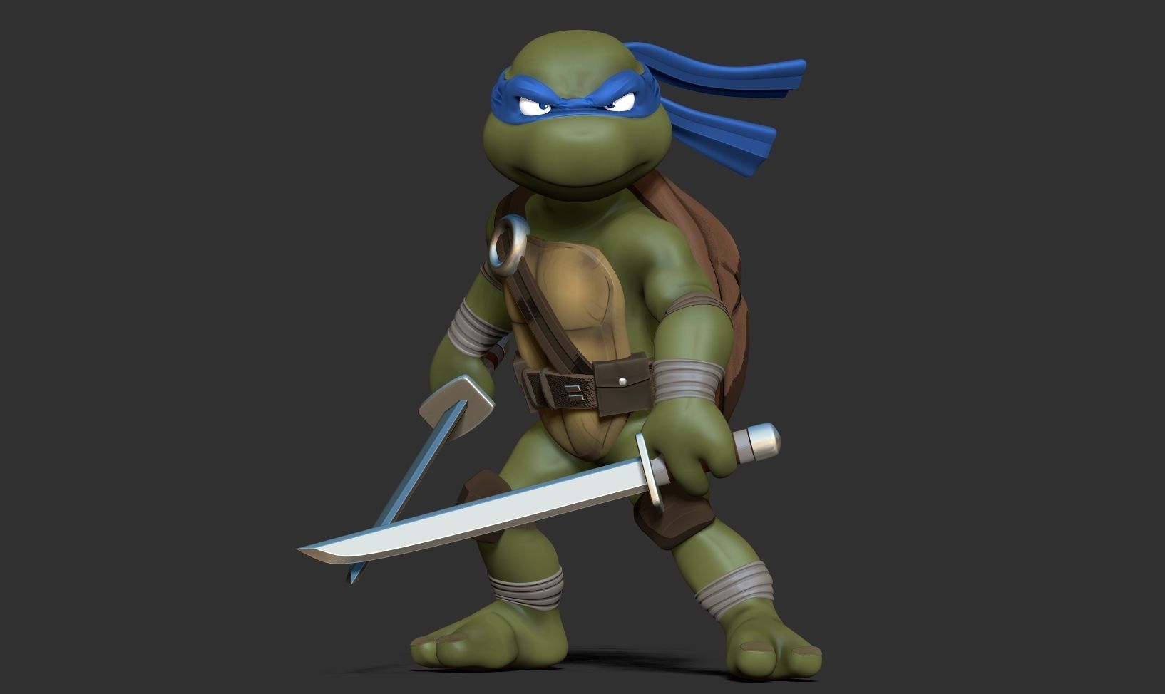 Leonardo - Teenage Mutant Ninja Turtles 3D model 3D printable | CGTrader