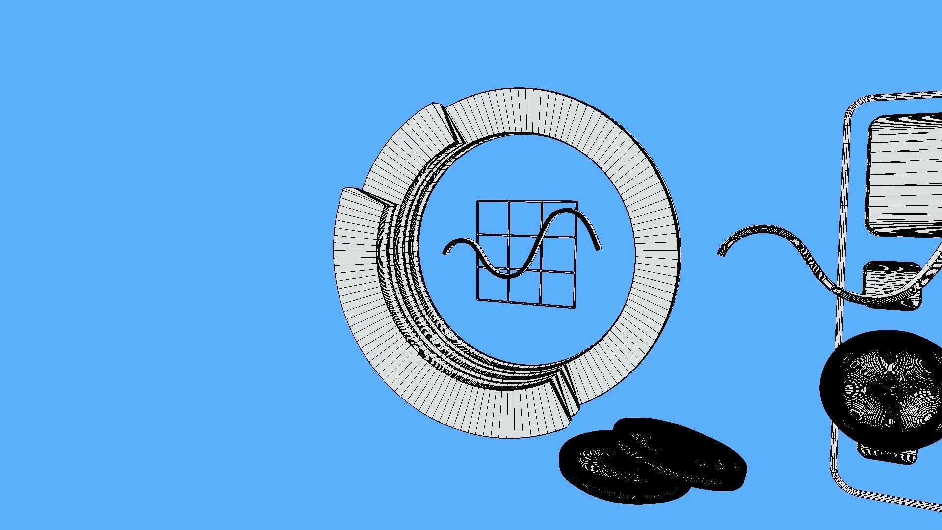 Graph calculator analytics 3D model | CGTrader