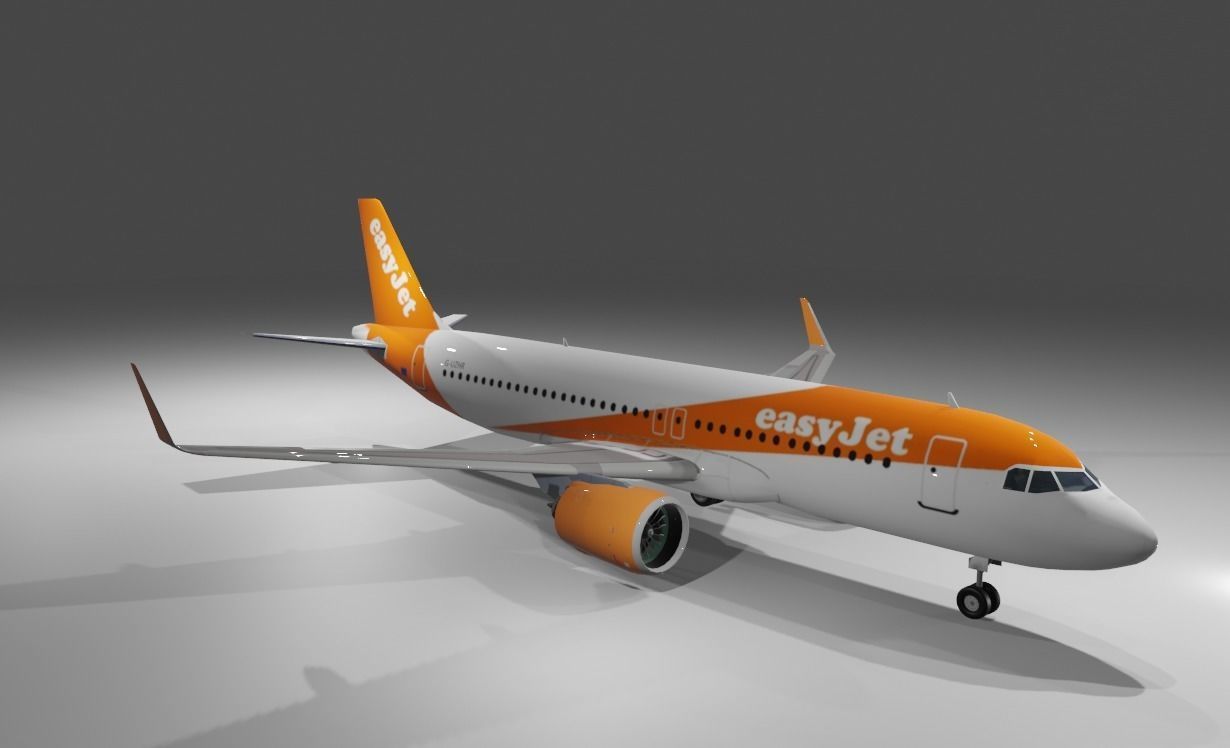 3D model Easyjet a320neo 3D model VR / AR / low-poly | CGTrader
