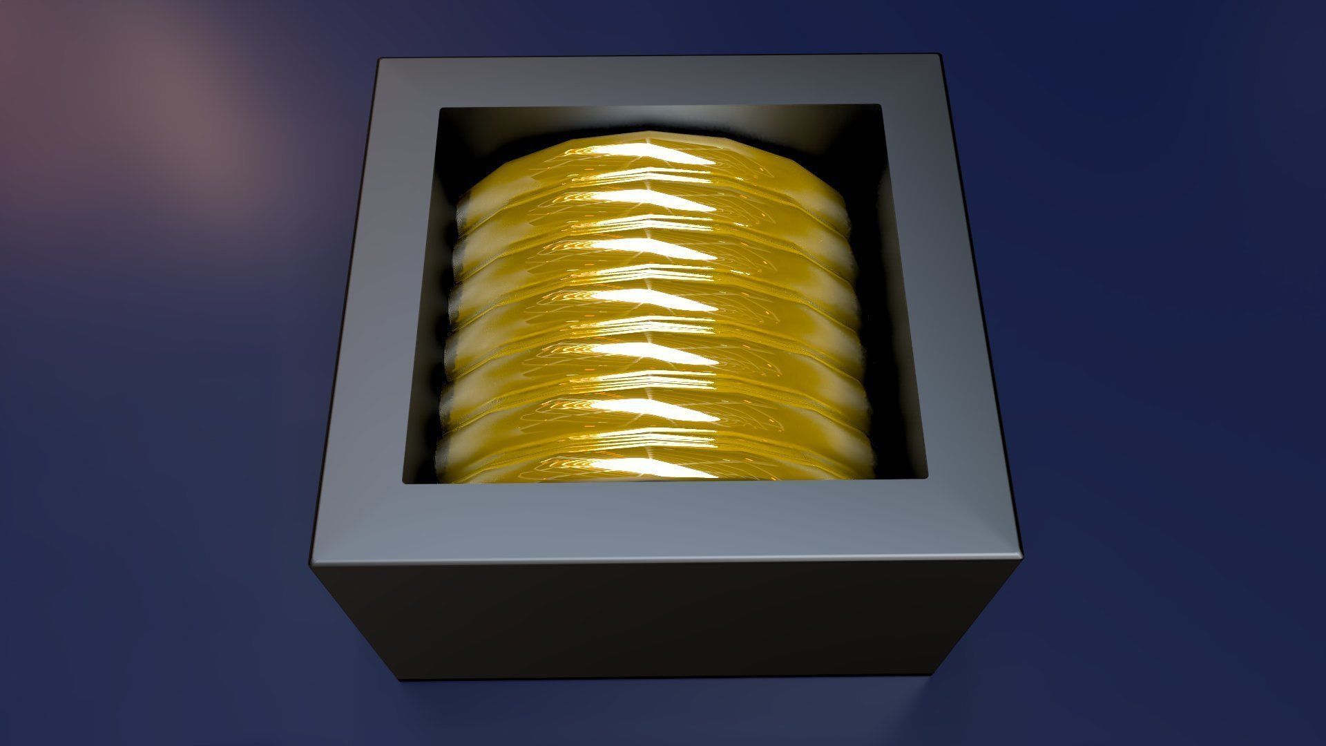 3D model Shielded Power Inductor for Computer Motherboard VR / AR / low ...