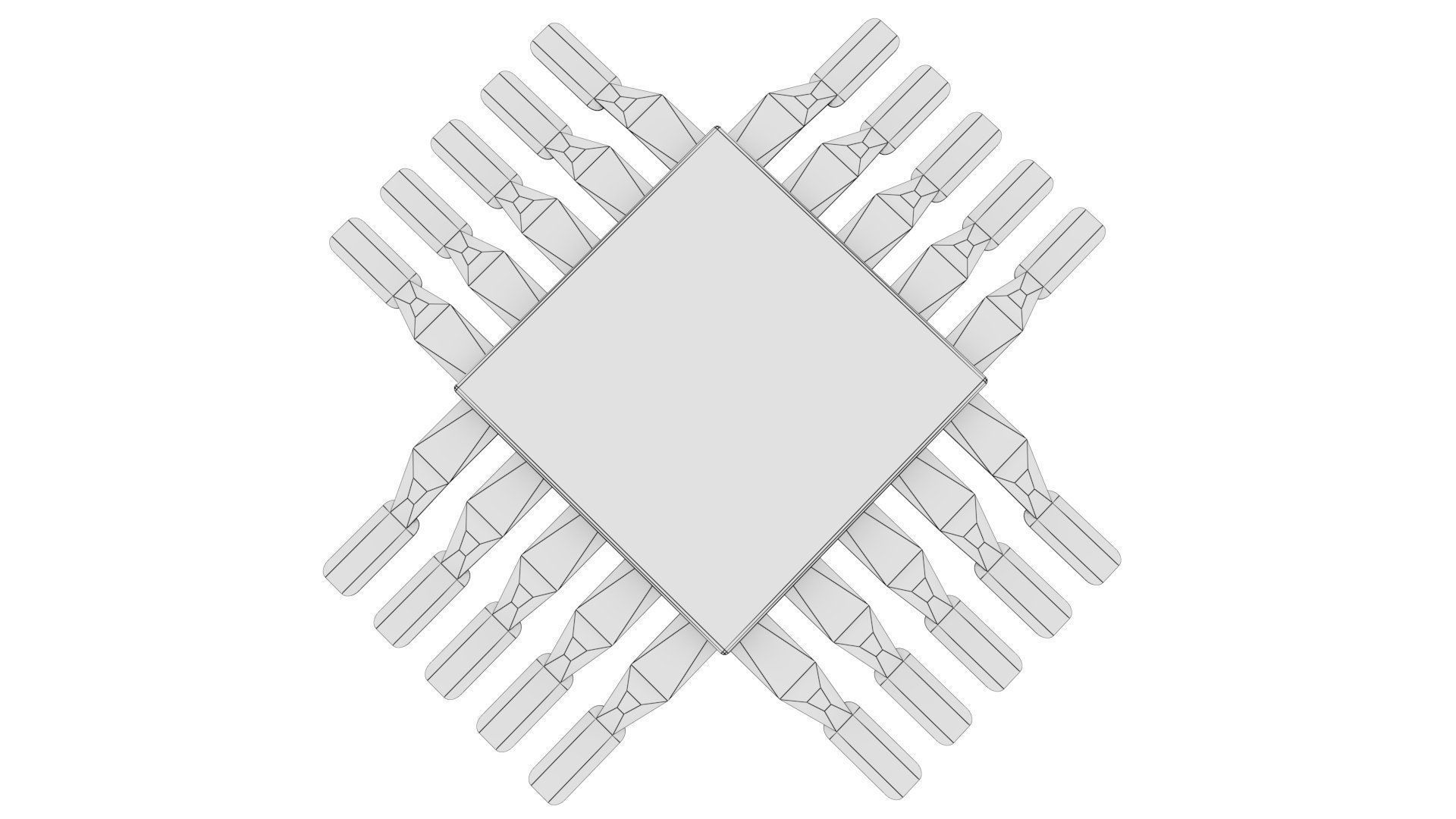 3D model Mini Computer Chip VR / AR / low-poly | CGTrader