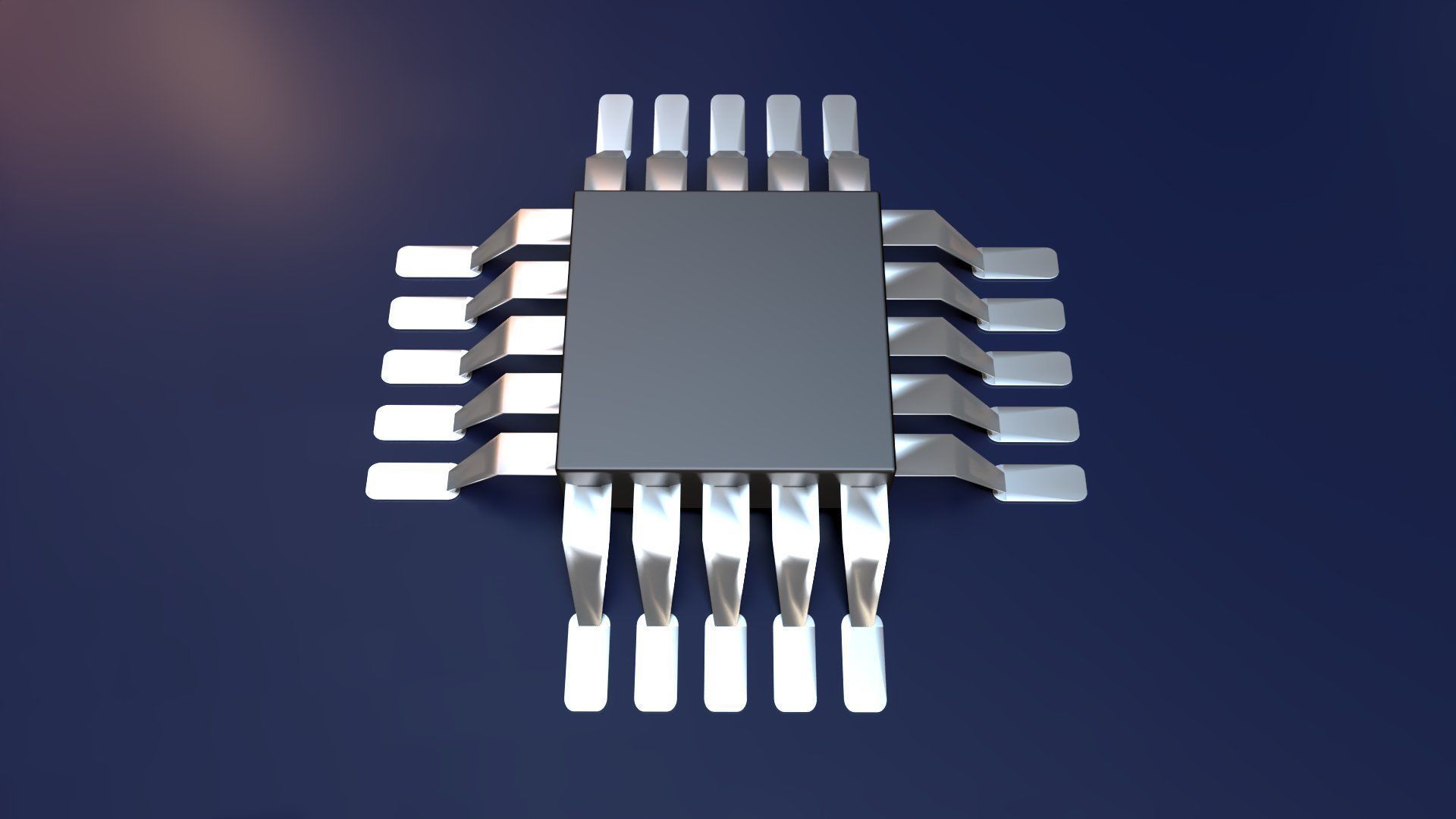 3D model Mini Computer Chip VR / AR / low-poly | CGTrader