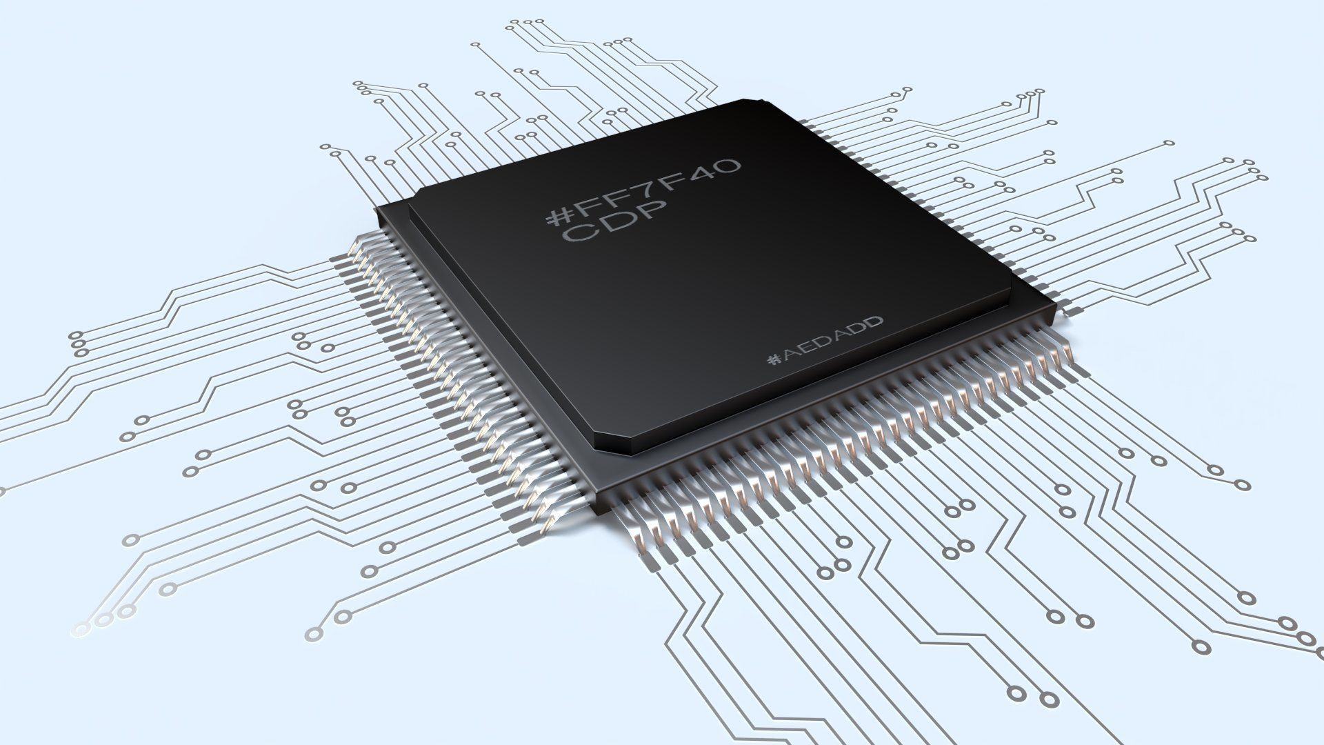 3D model Generic CPU - Central processing unit - x86-64 VR / AR / low ...