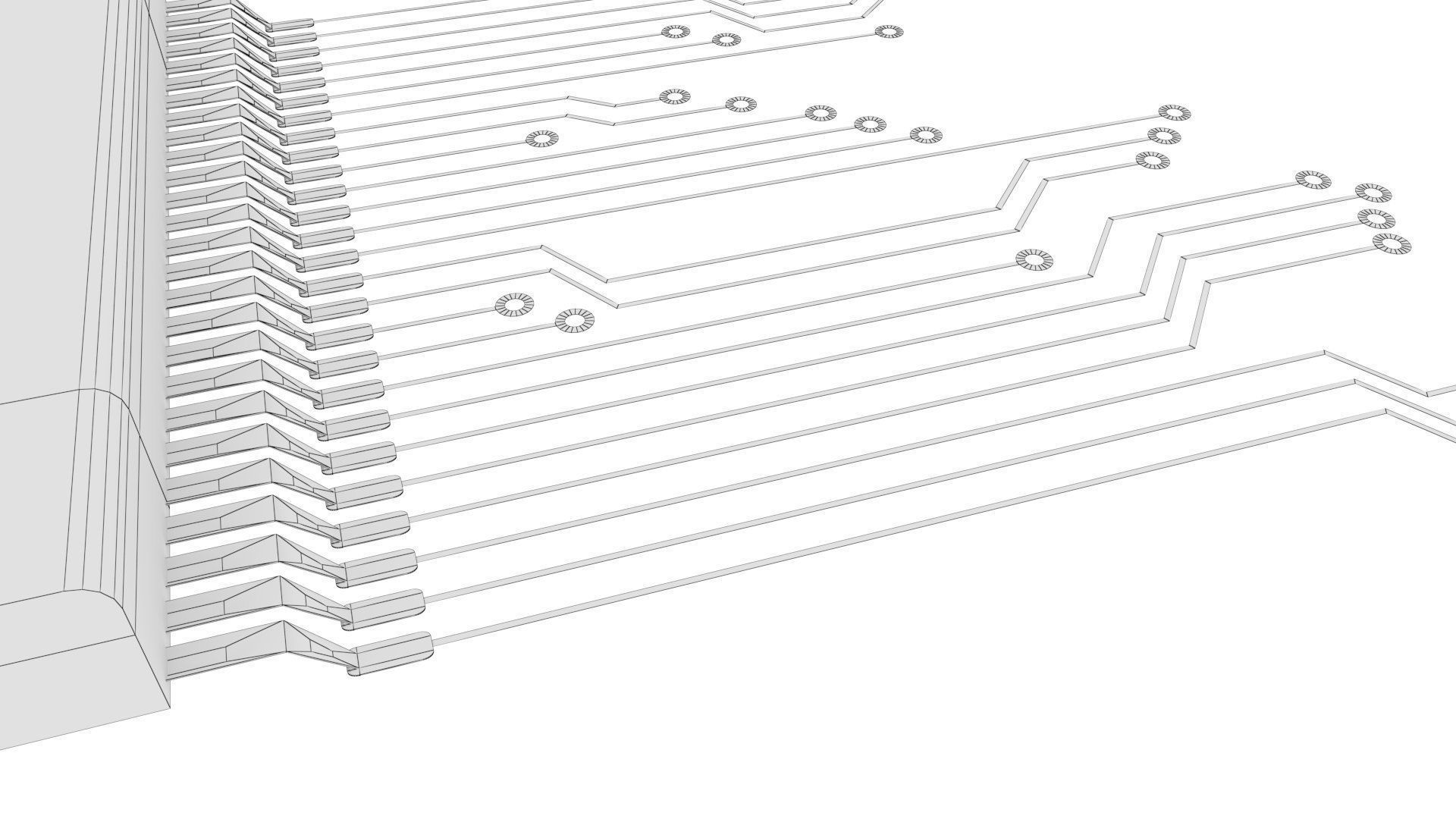 3D model DIP-52 or SOIC Surface Mounted Integrated Circuit Chip VR / AR ...