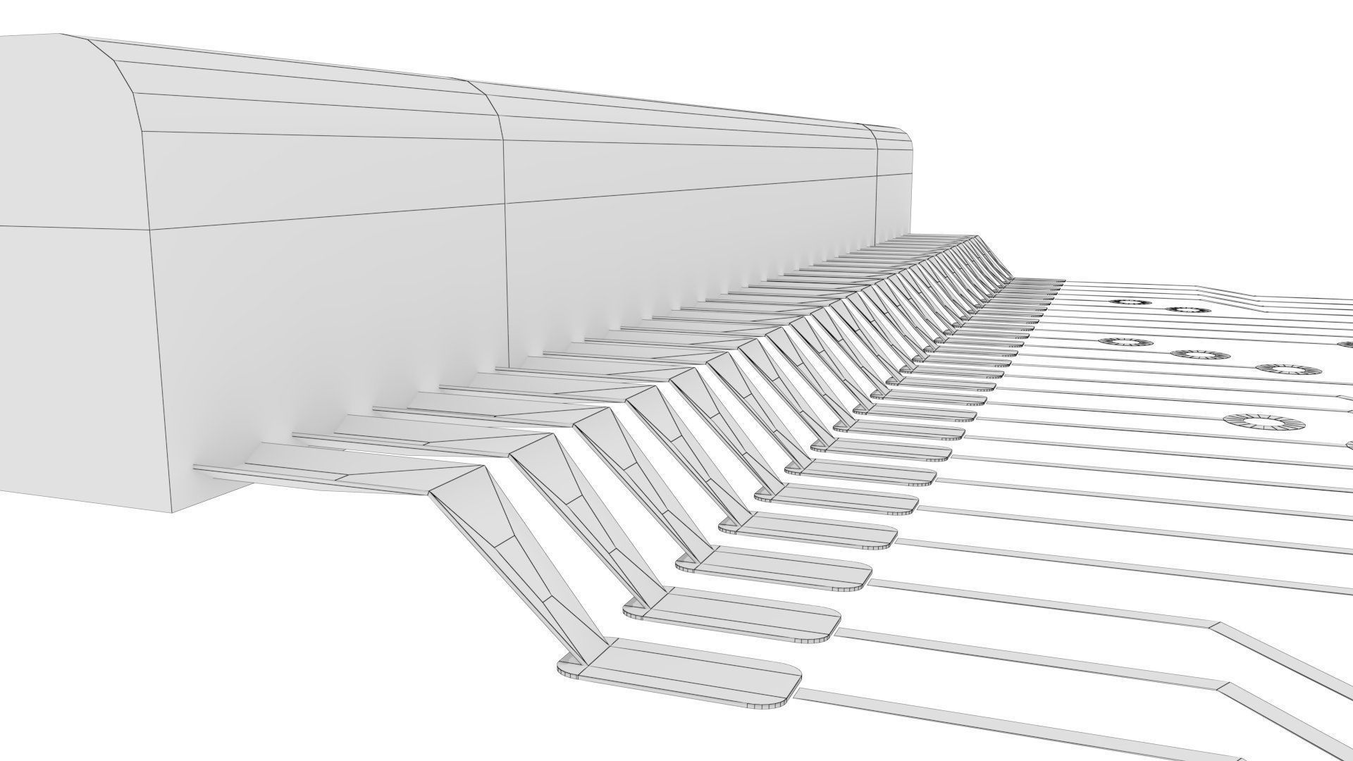 3D model DIP-52 or SOIC Surface Mounted Integrated Circuit Chip VR / AR ...