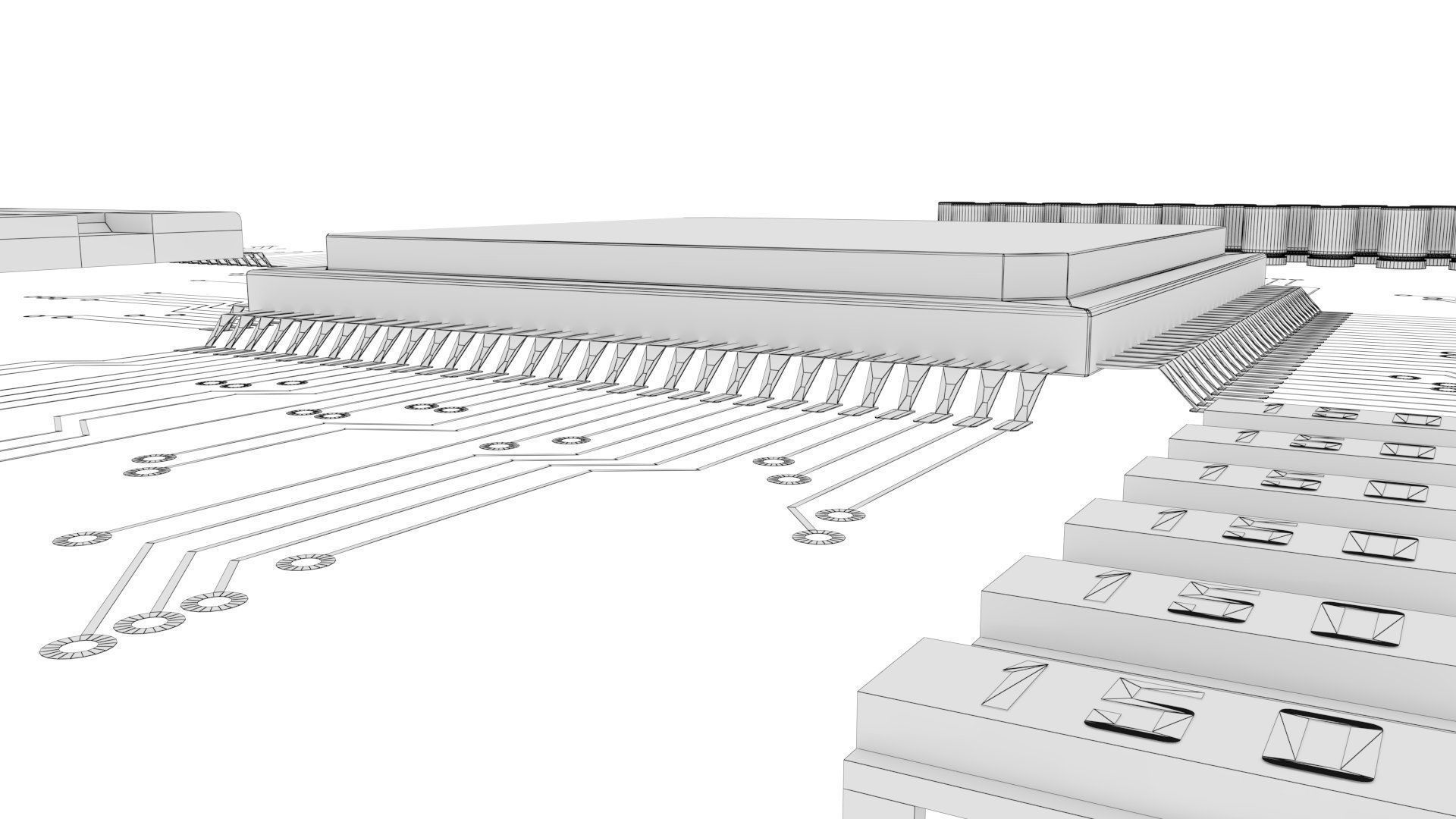 3D model Motherboard Chips and Components VR / AR / low-poly | CGTrader