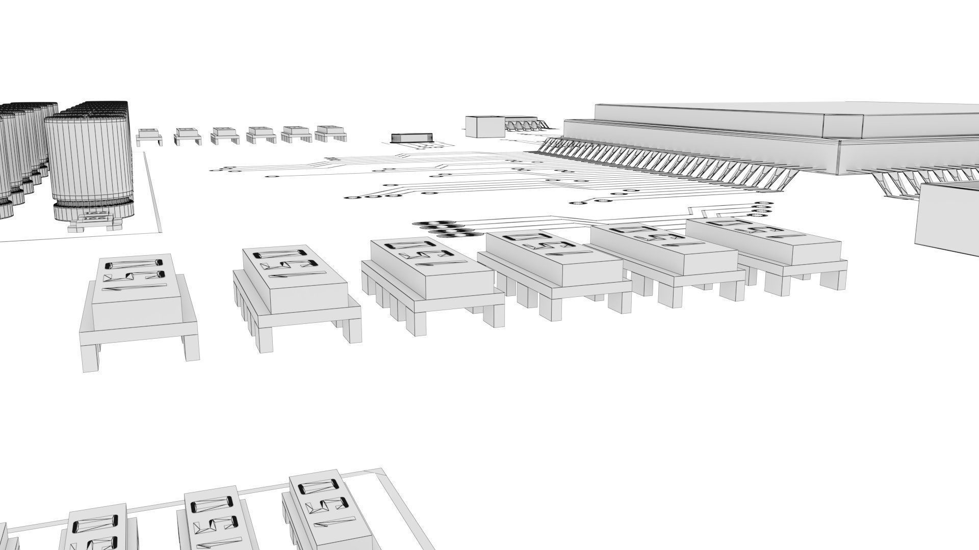 3D model Motherboard Chips and Components VR / AR / low-poly | CGTrader