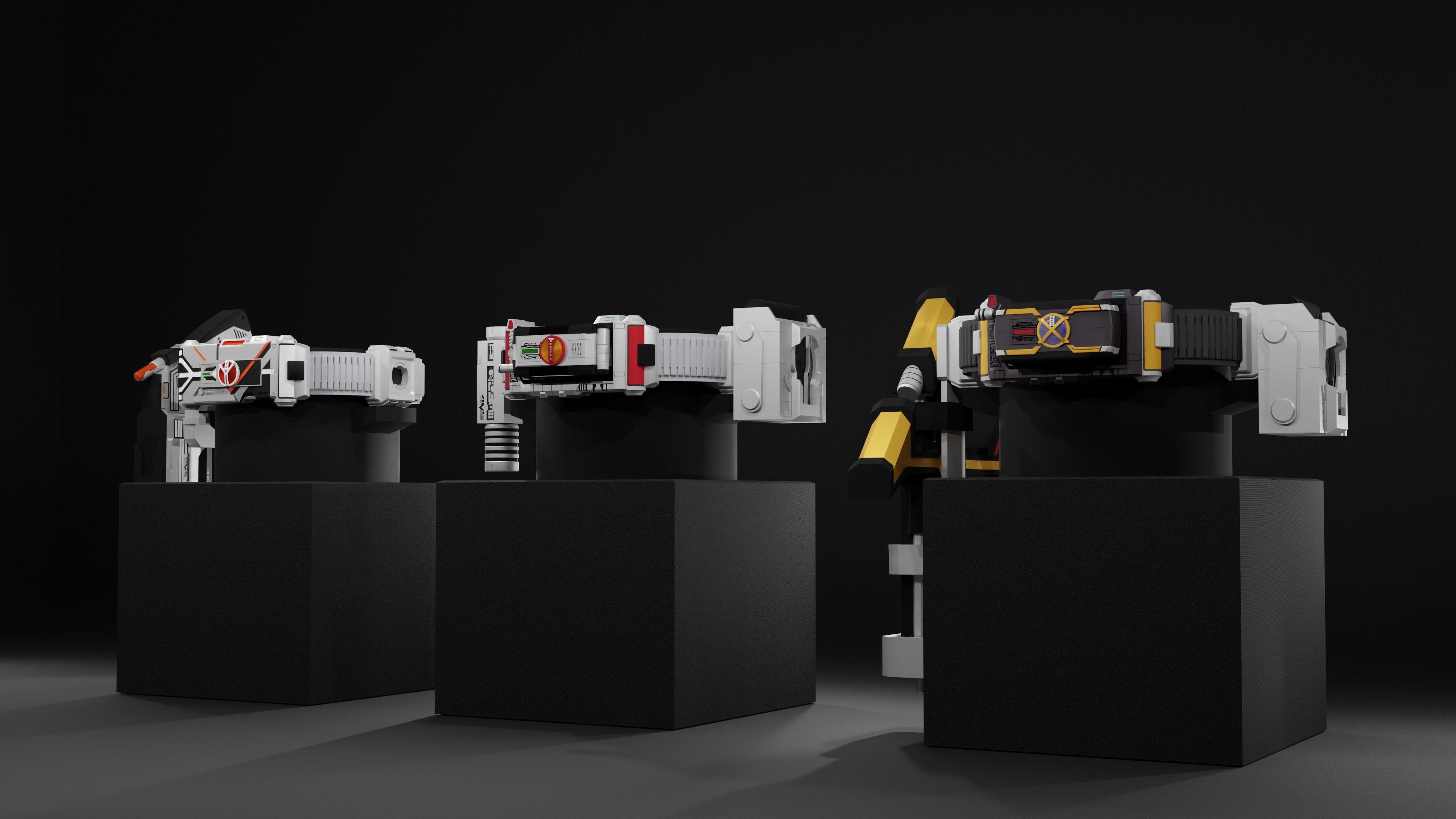 3 Packs belt Kamen rider Faiz Kaixa Delta 3D model | CGTrader