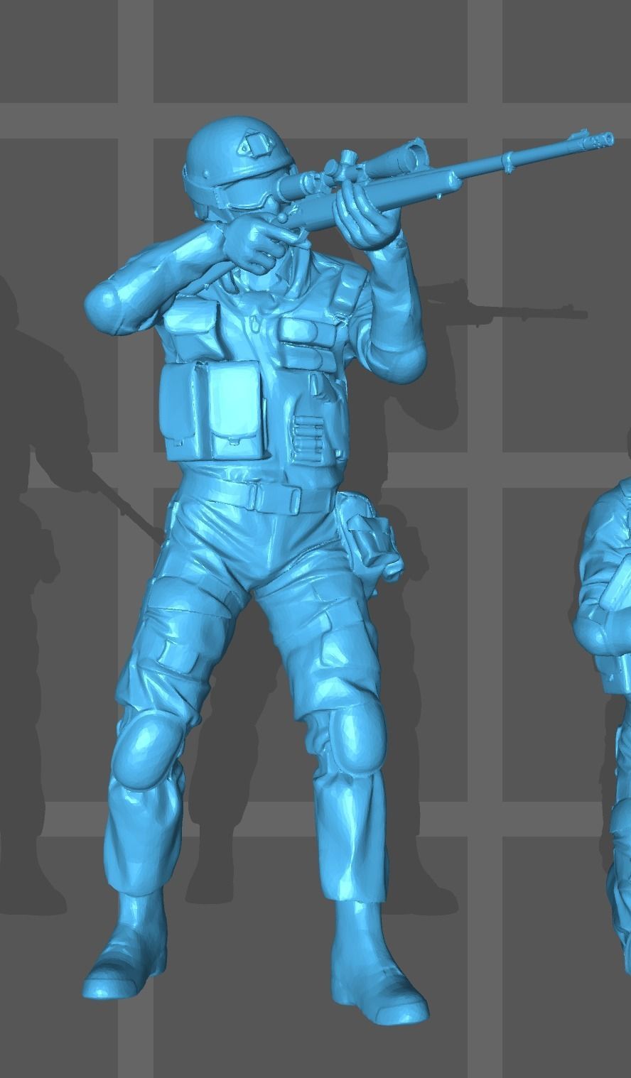 Special forces soldiers armed police soldiers special police 3D model ...