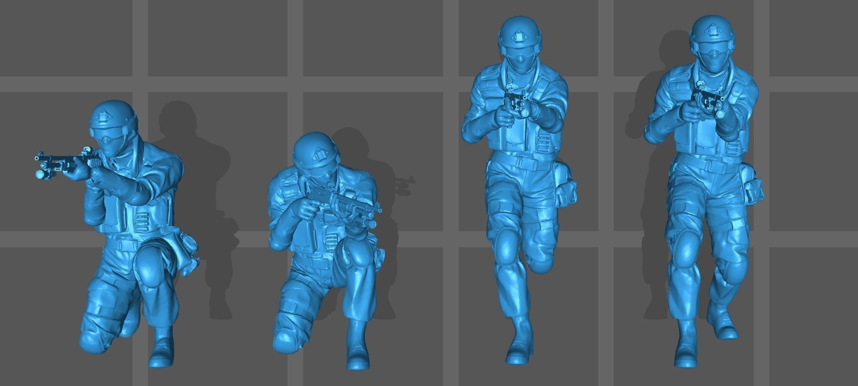 Special forces soldiers armed police soldiers special police 3D model ...