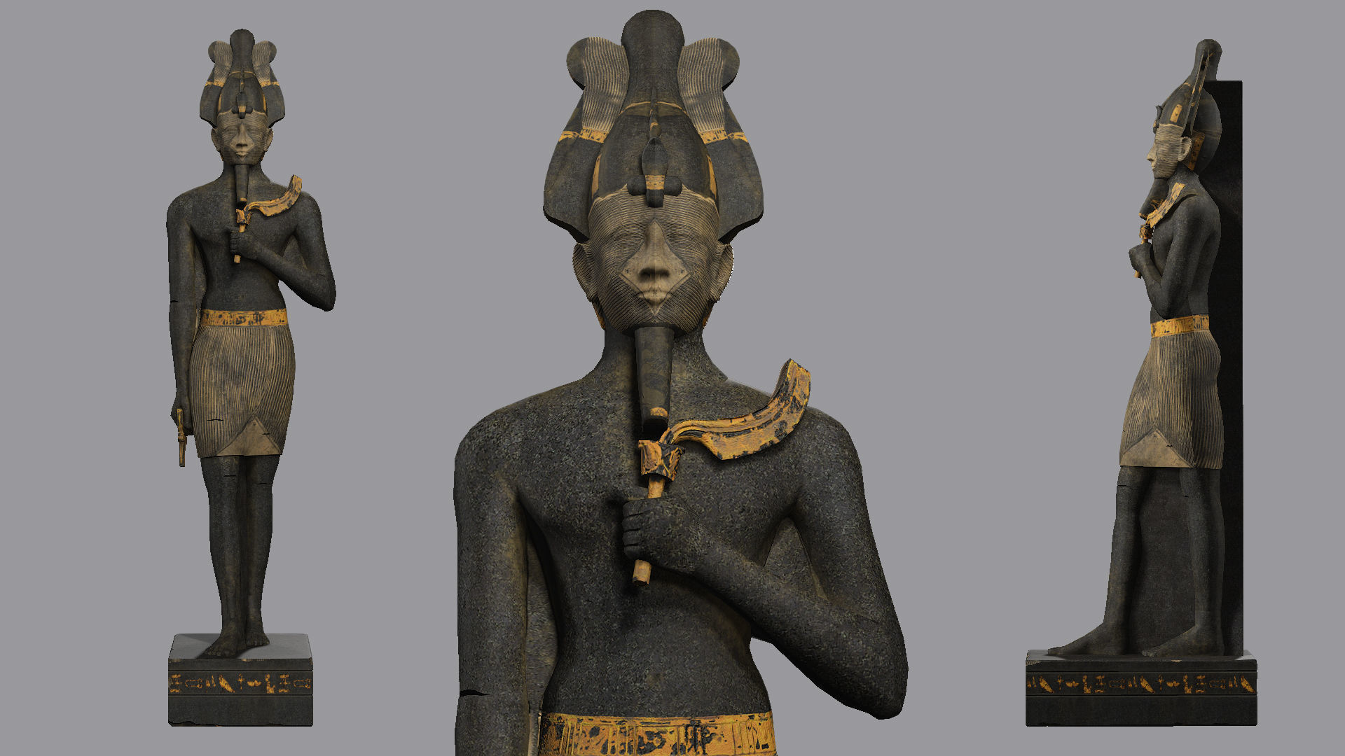 3D model Temple Statue of Osiris VR / AR / low-poly | CGTrader