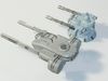 3D model Sci Fi Turrets Low Poly Game Ready 3D model Pack VR / AR / low ...