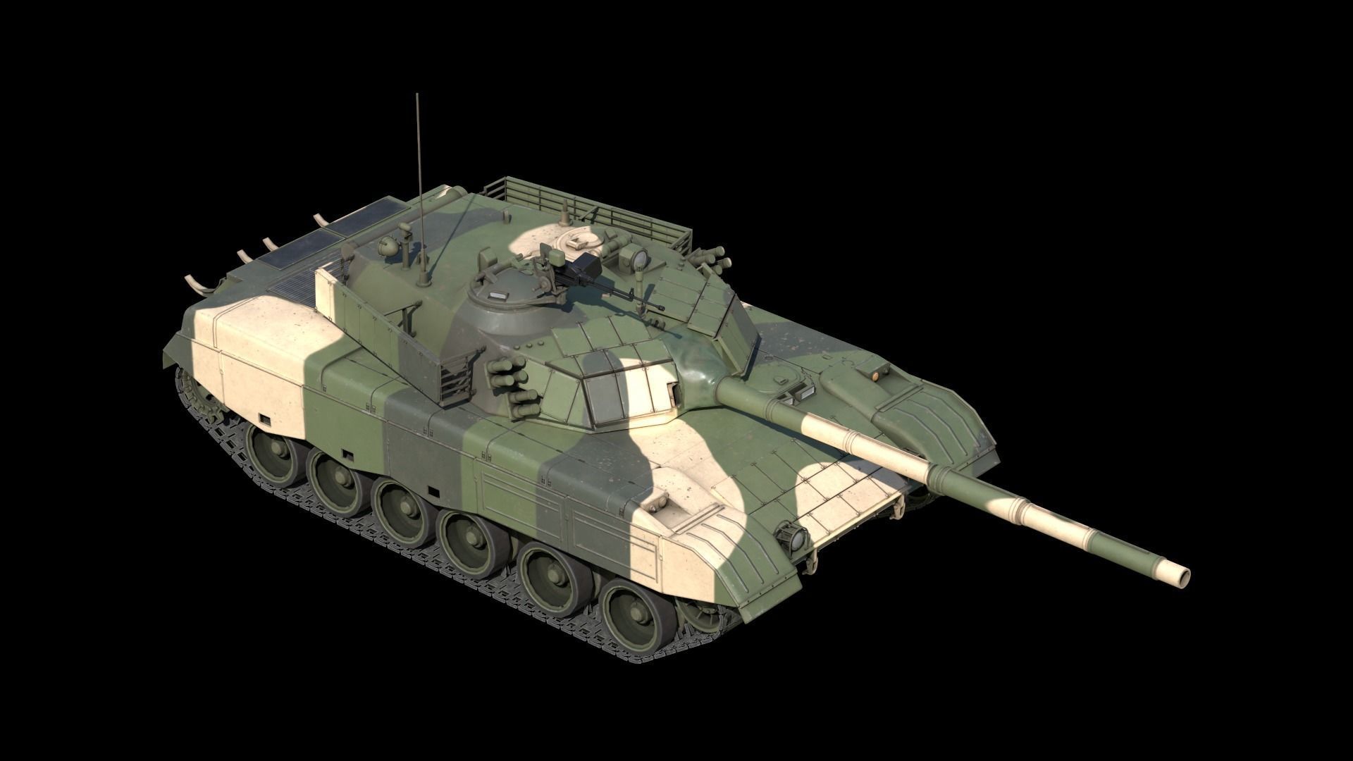 3D model China type 85-3 main battle tank VR / AR / low-poly | CGTrader