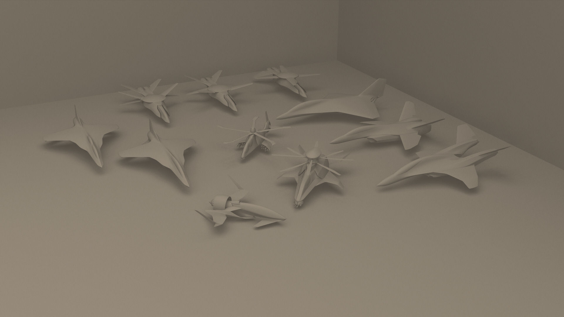 BWB fighter 3D model | CGTrader