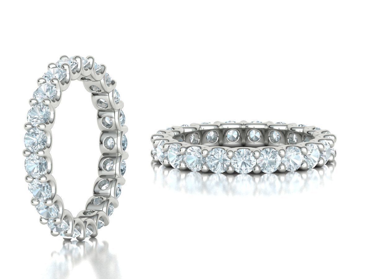 Diamond Eternity Ring 3mm stones FULL US CHART 5-10US 3D model 3D ...