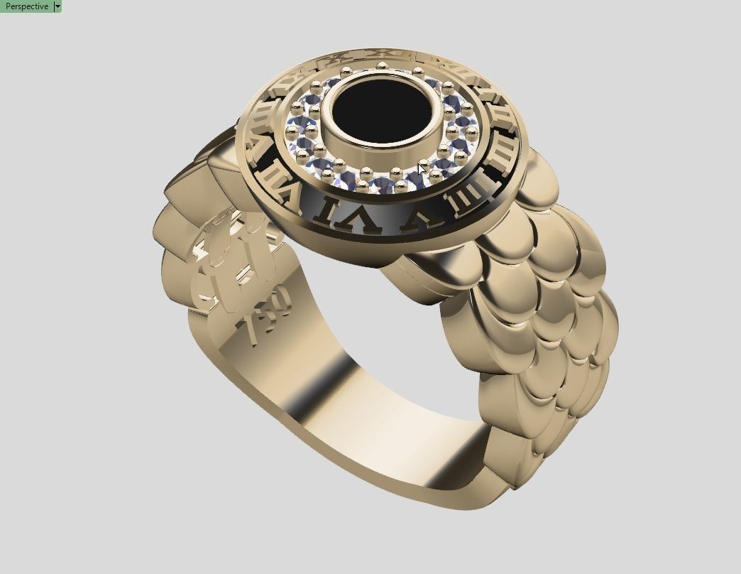 movable linked fish ring 3D model 3D printable | CGTrader