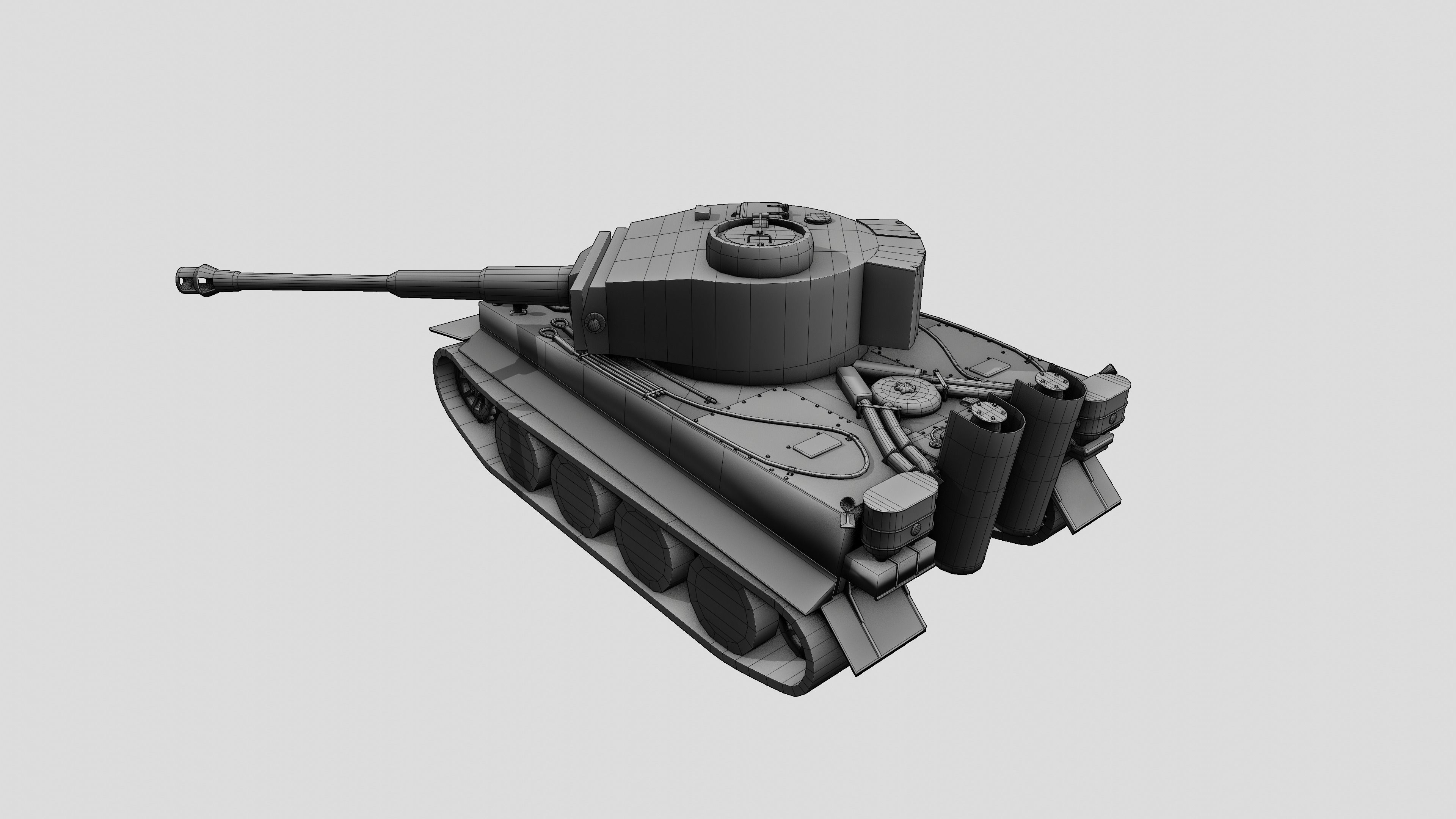 3D model Tiger 1 Game Ready VR / AR / low-poly | CGTrader