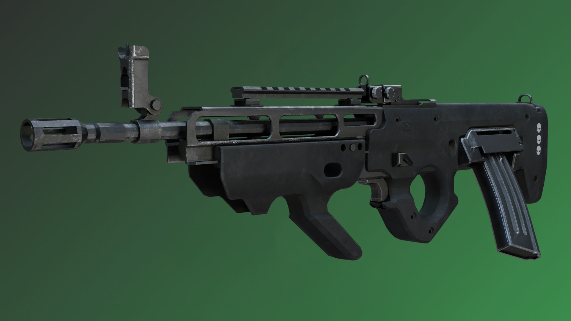 3D model Asian Girl - Survival Post Apocalyptic Fighter Armor - Rigged ...