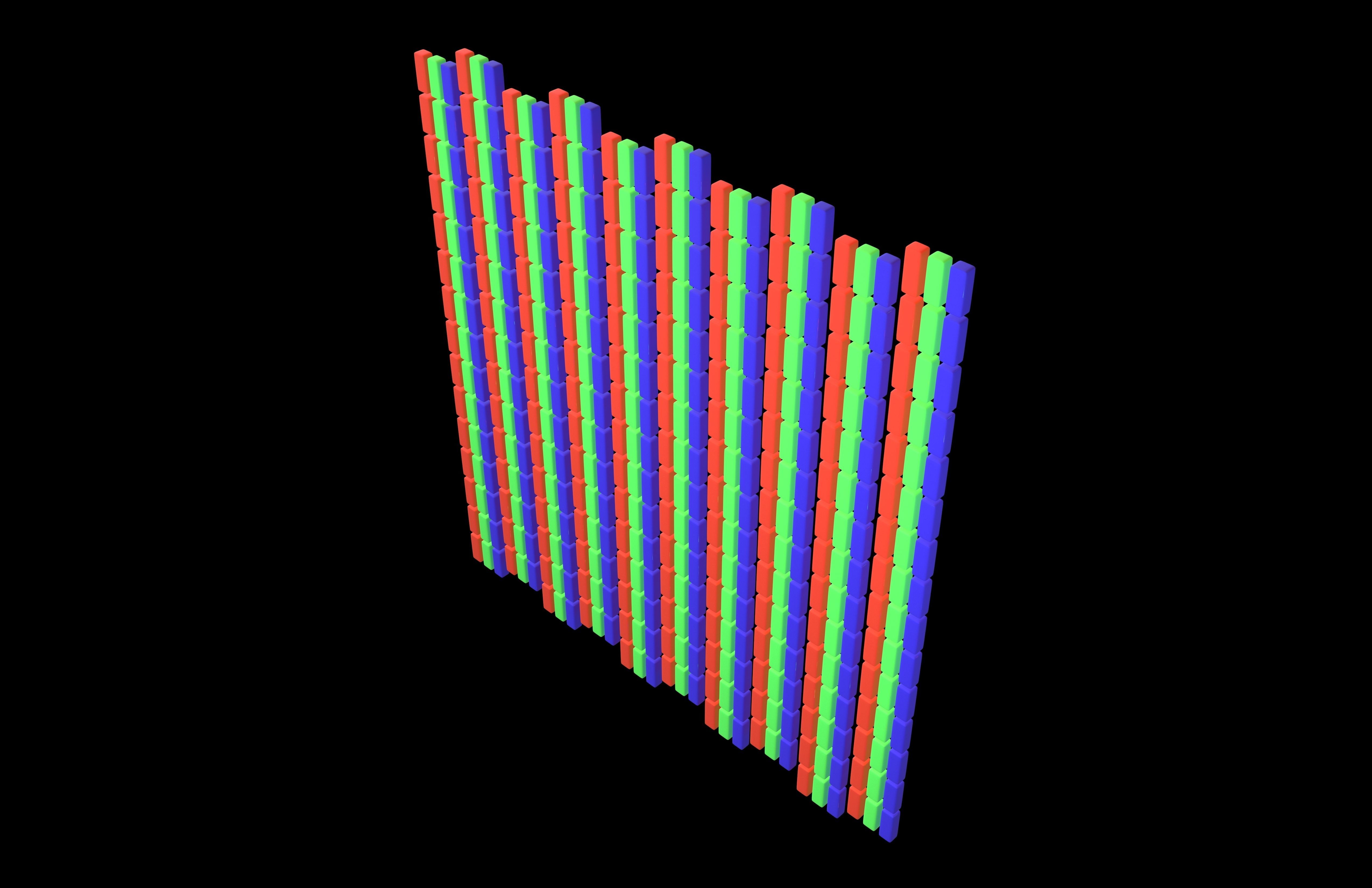 CRT Pattern Pixel Geometry v1 001 3D model | CGTrader