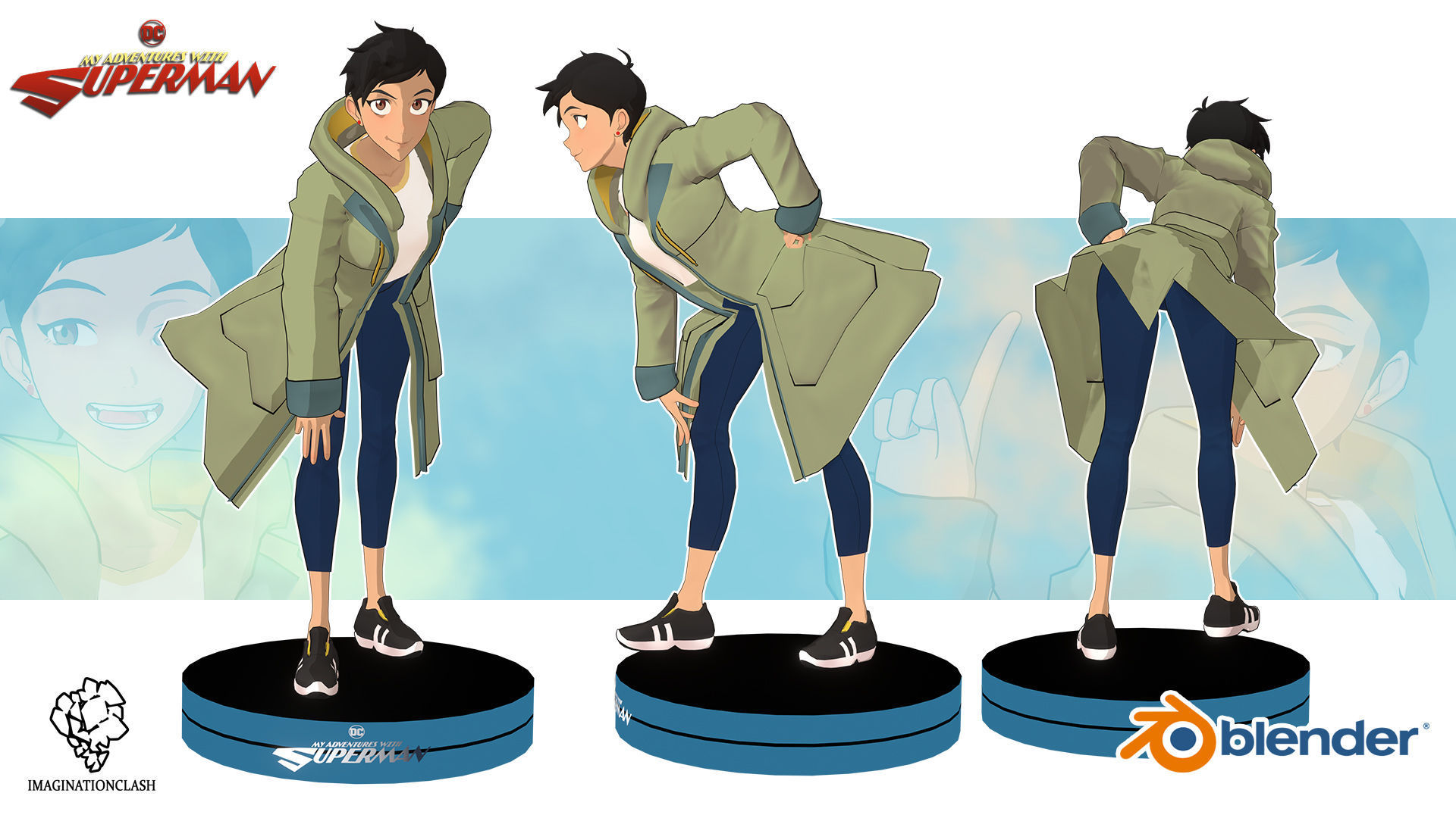 Loise Lane Tomboy version 3D model rigged | CGTrader