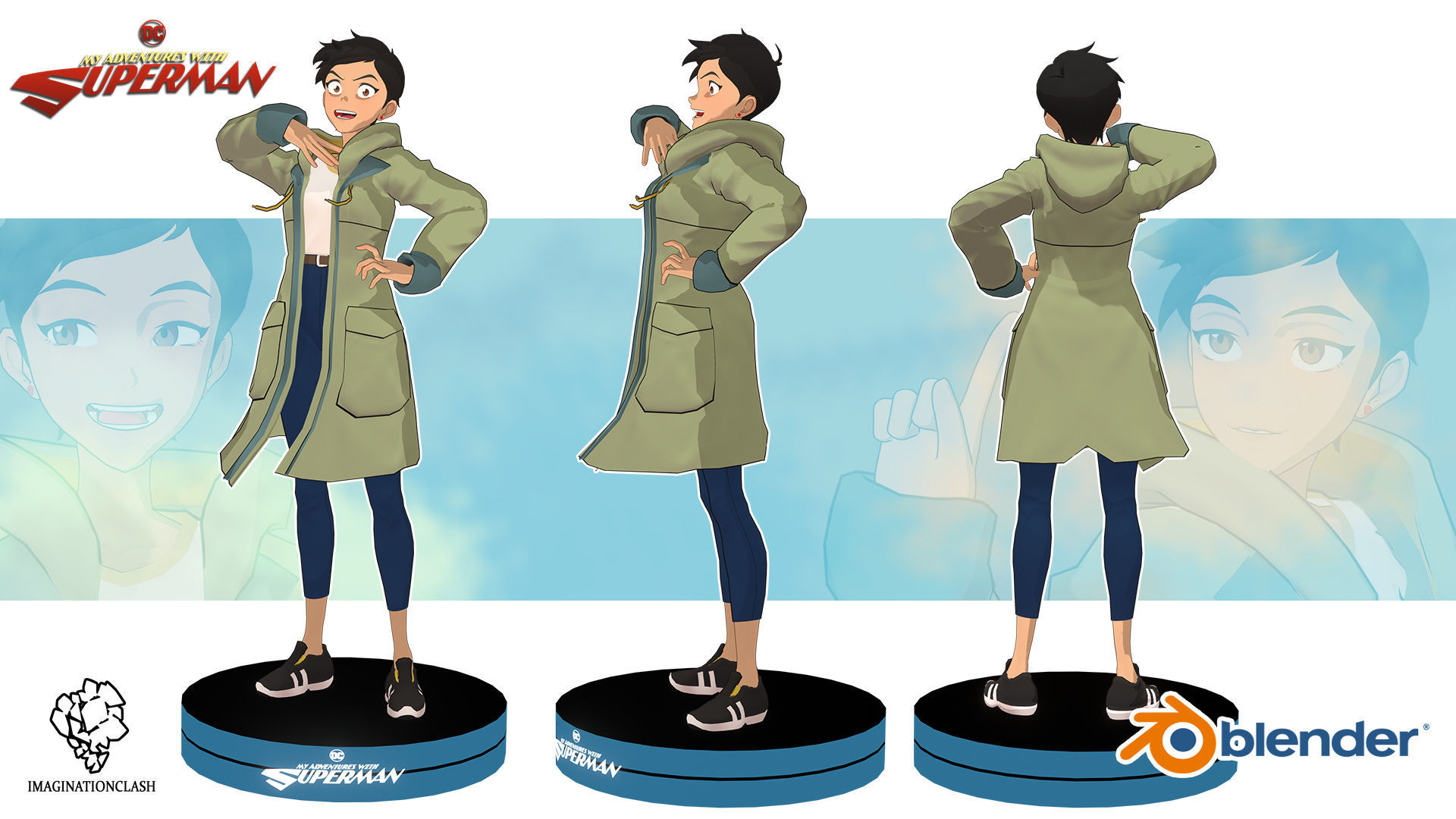 Loise Lane Tomboy version 3D model rigged | CGTrader