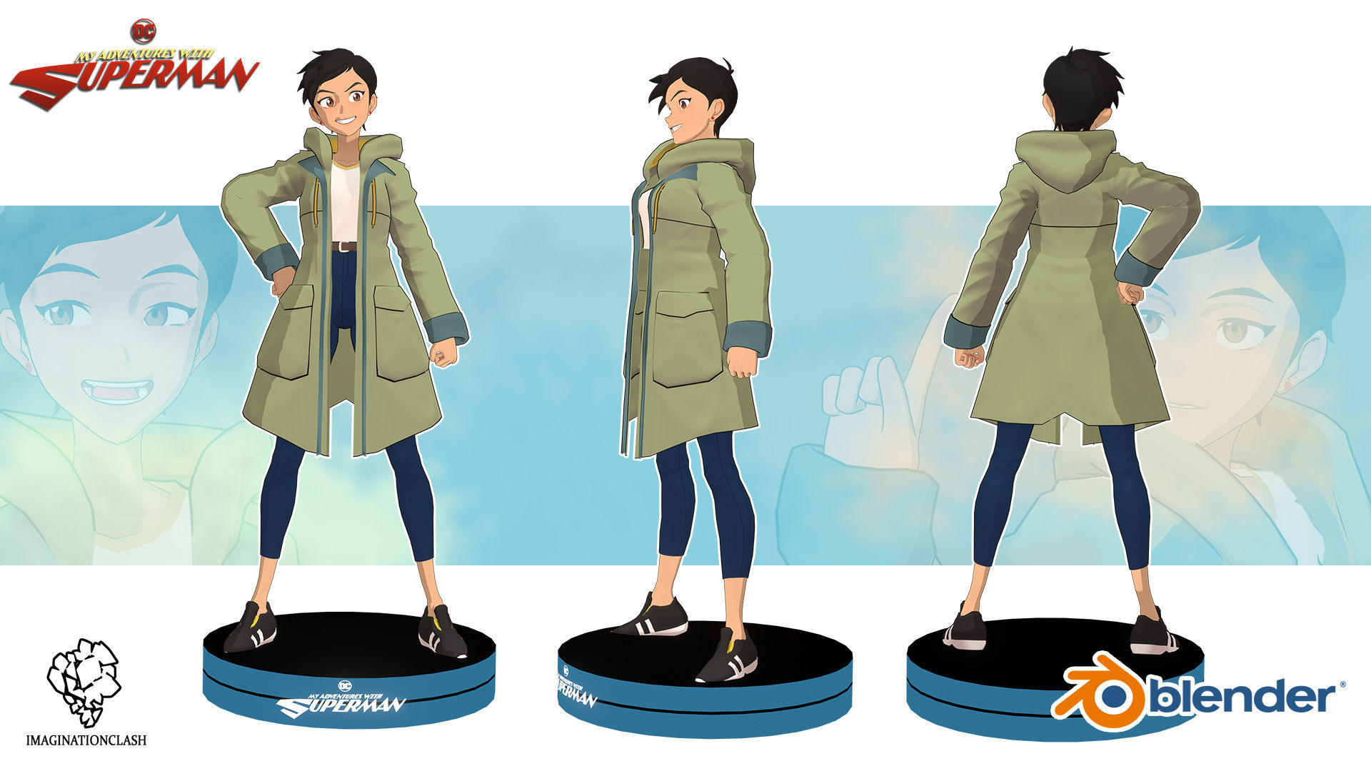 Loise Lane Tomboy version 3D model rigged | CGTrader