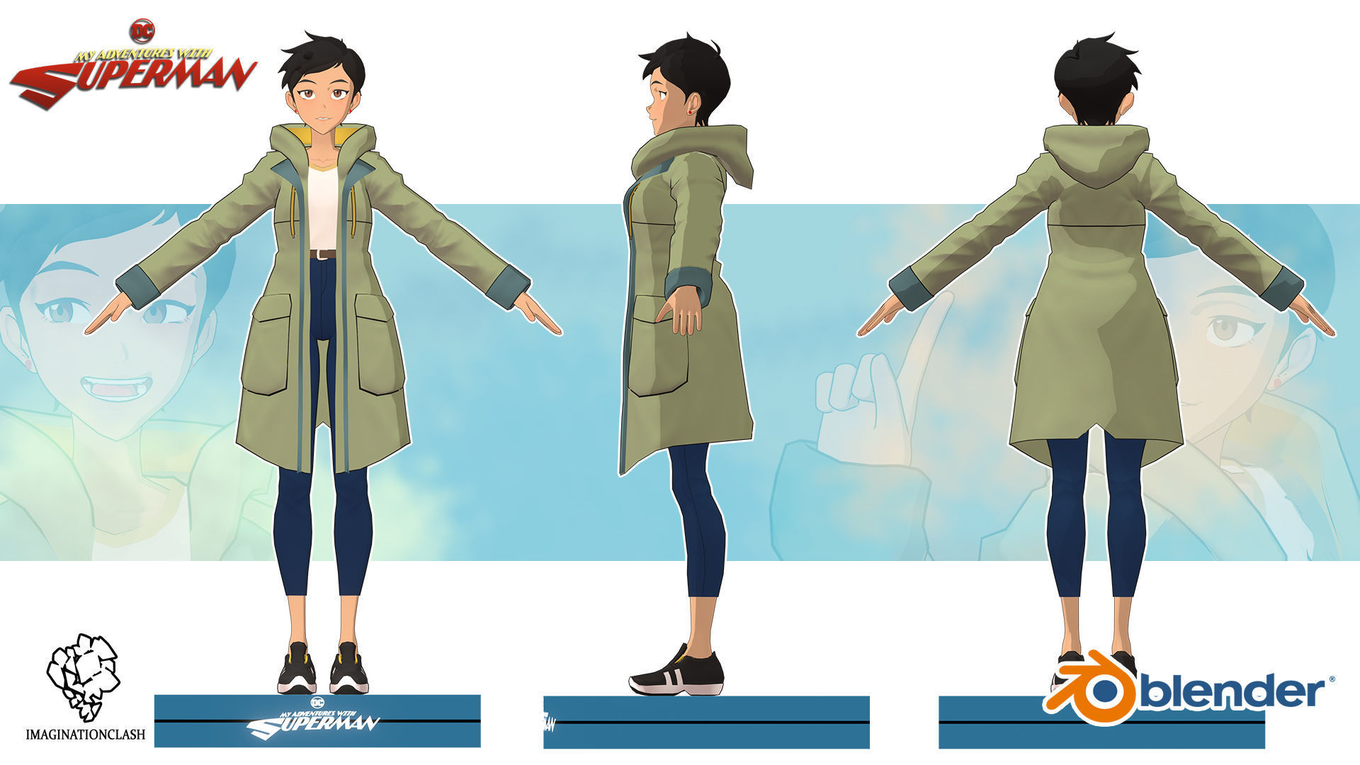 Loise Lane Tomboy version 3D model rigged | CGTrader