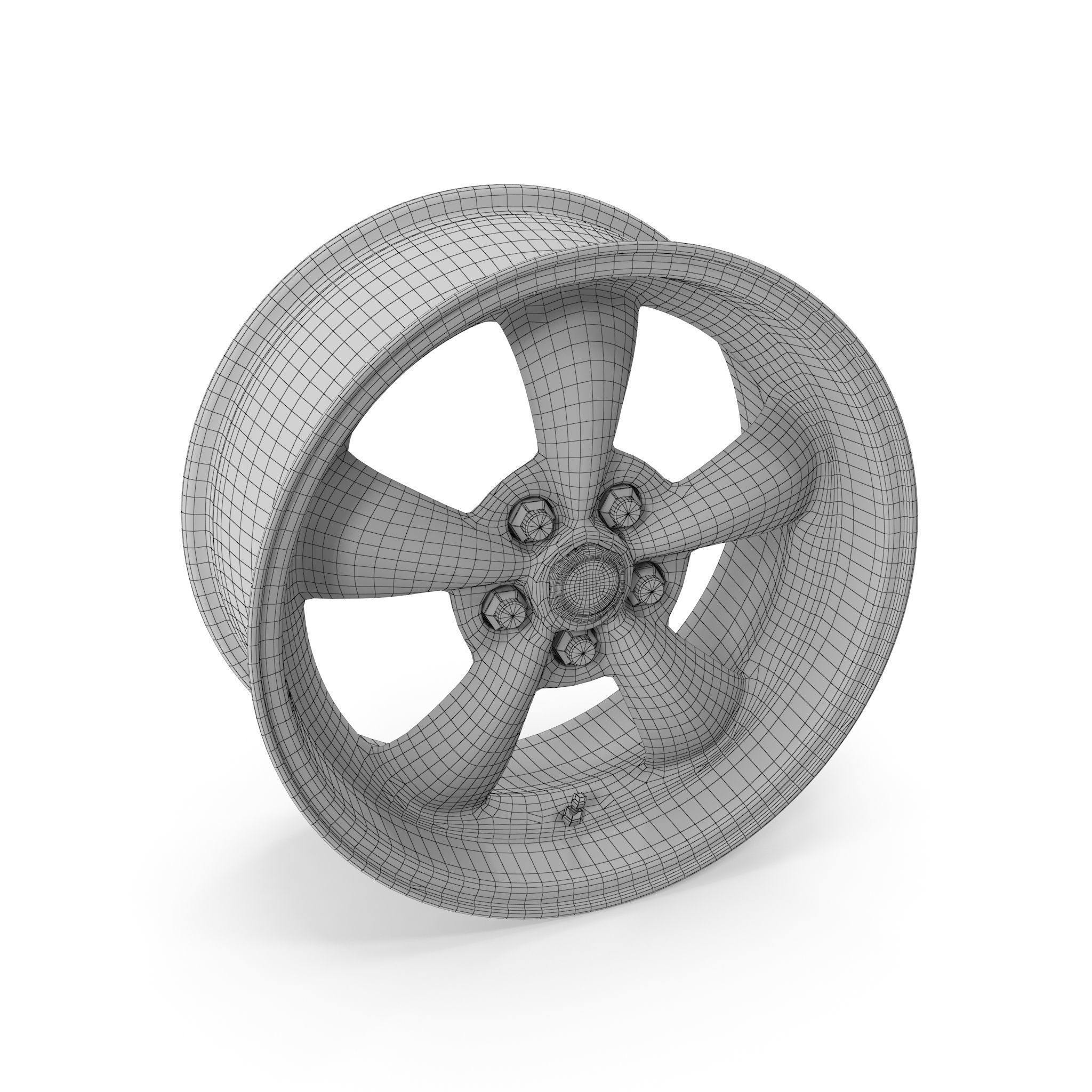 American Racing Torq Thrust M Wheel 17 inch 3D model | CGTrader