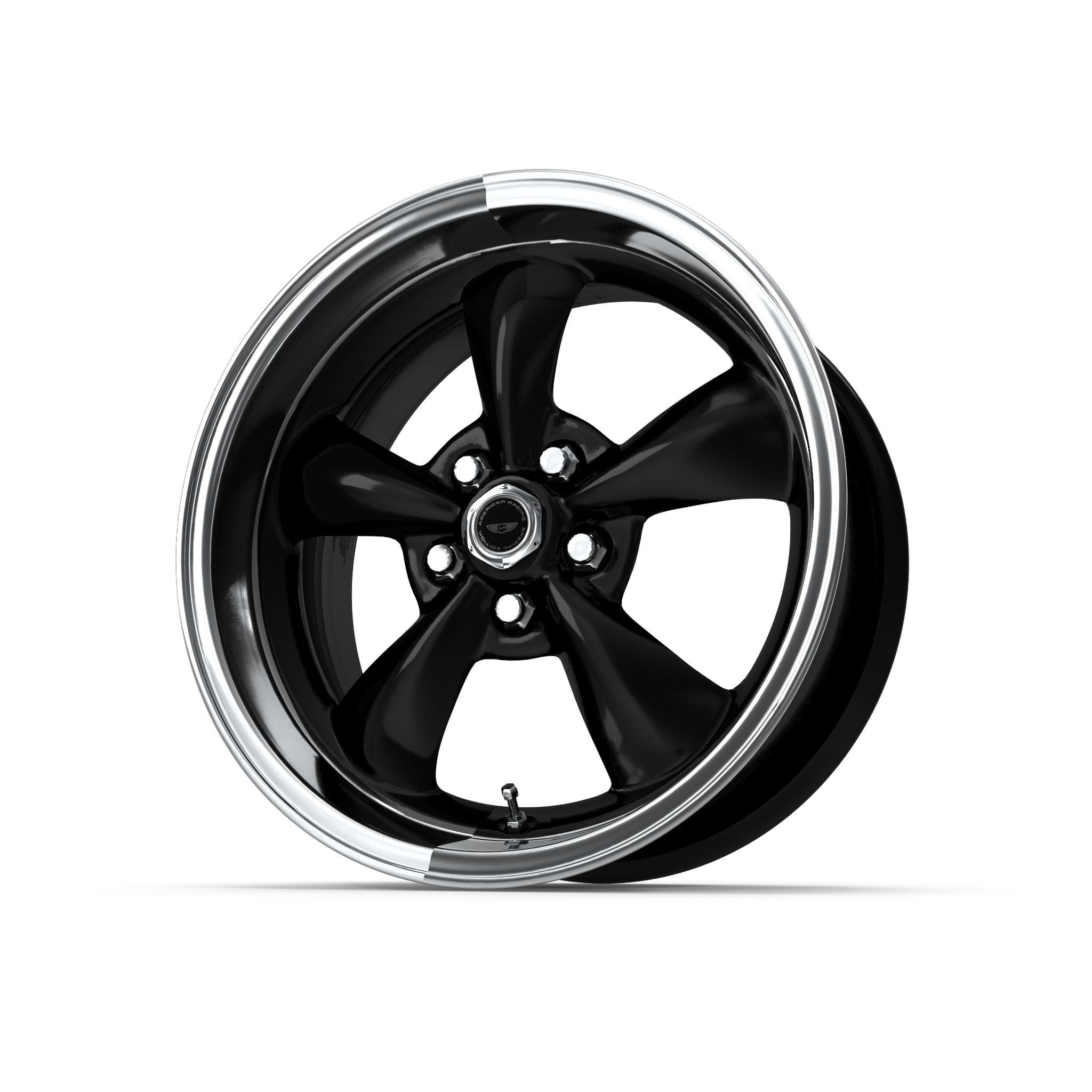 American Racing Torq Thrust M Wheel 17 inch 3D model | CGTrader