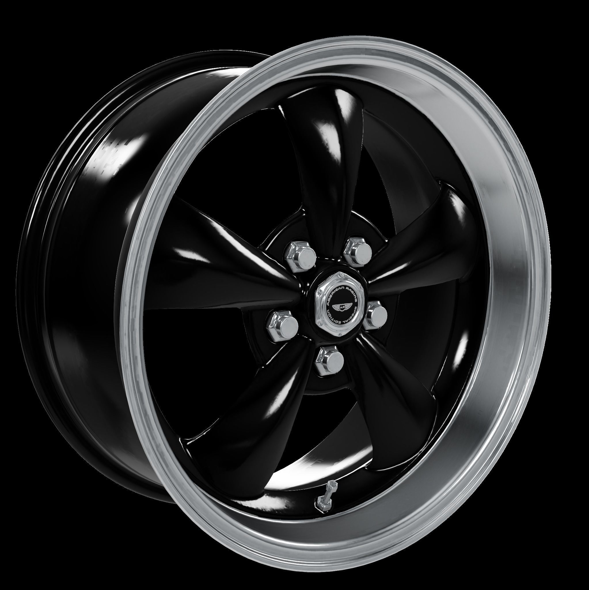 American Racing Torq Thrust M Wheel 17 inch 3D model | CGTrader
