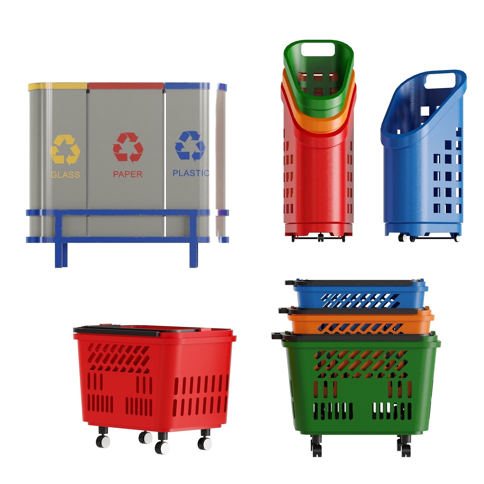 3D model Store Environment Set VR / AR / low-poly | CGTrader