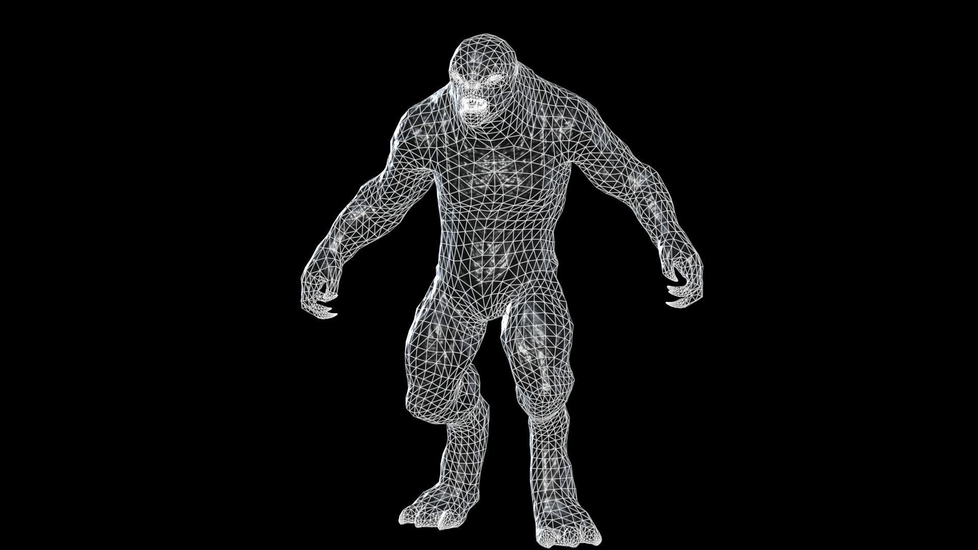 3D model Monster predator VR / AR / low-poly | CGTrader