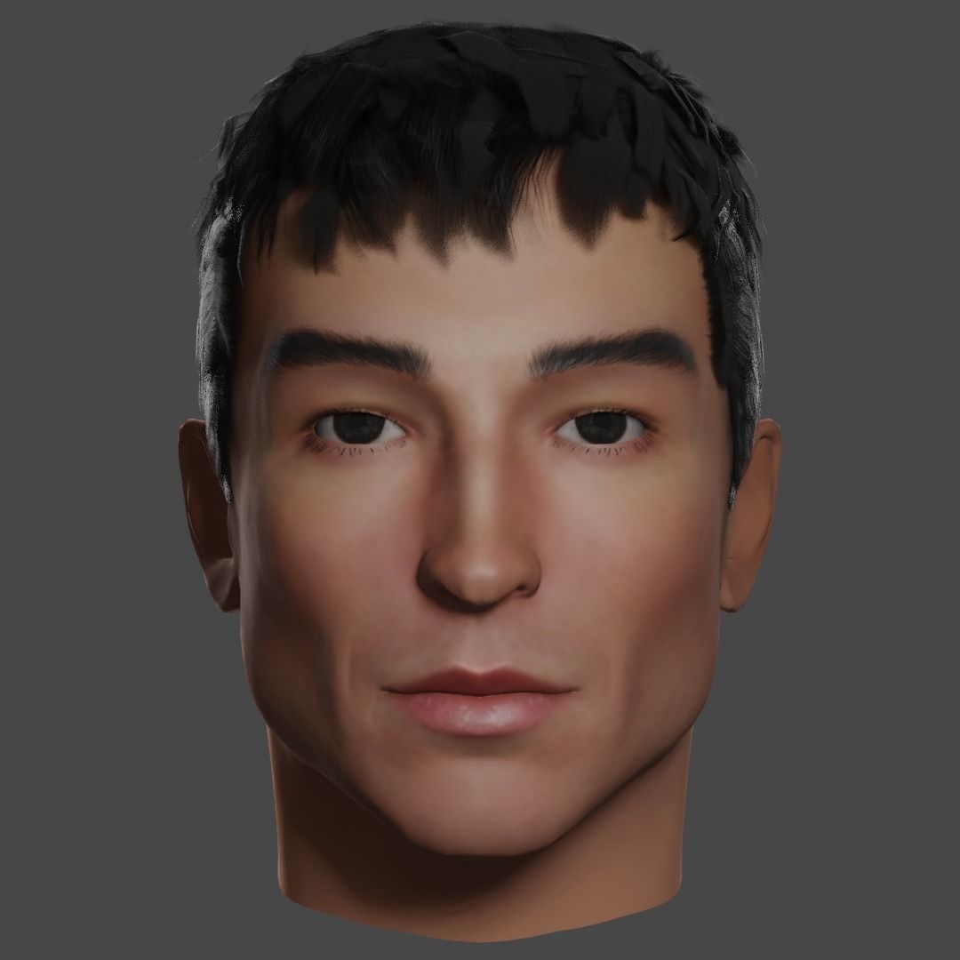 3D model Ezra Miller - The flash VR / AR / low-poly | CGTrader