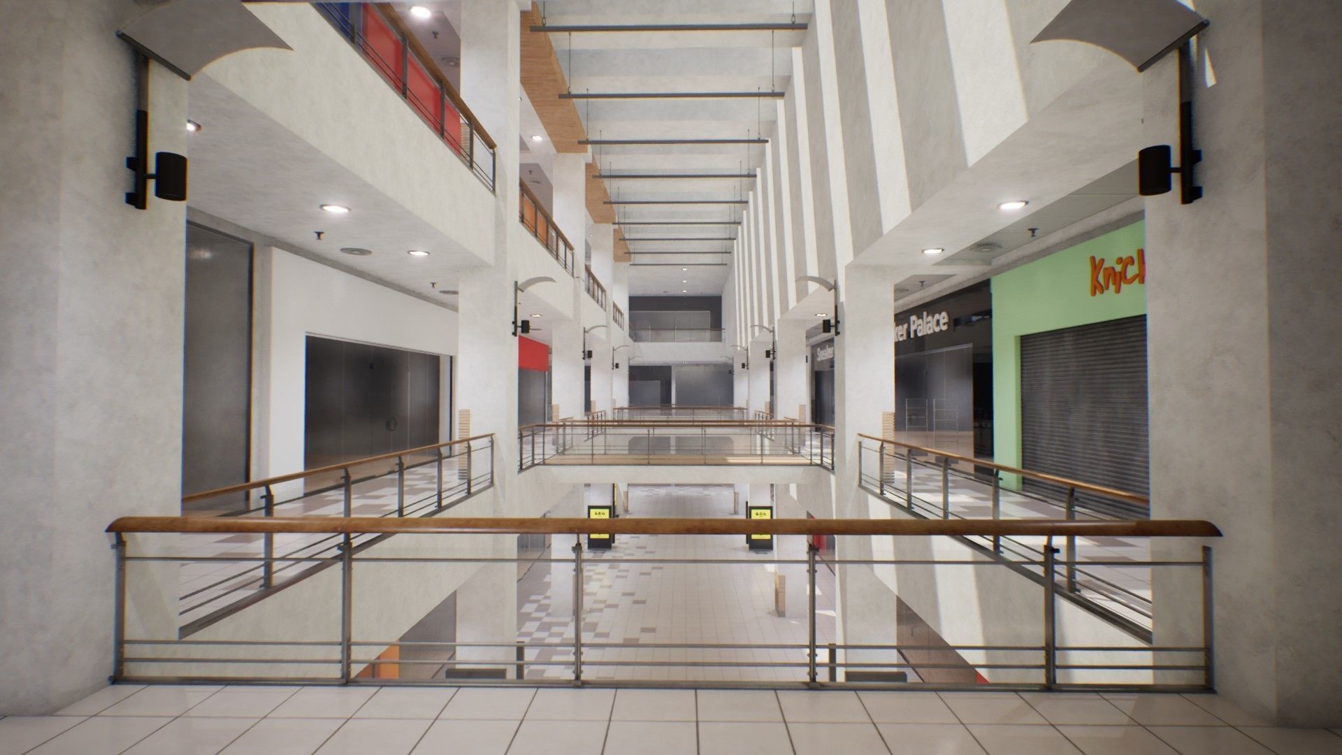 3D model Mall Environment VR / AR / low-poly | CGTrader