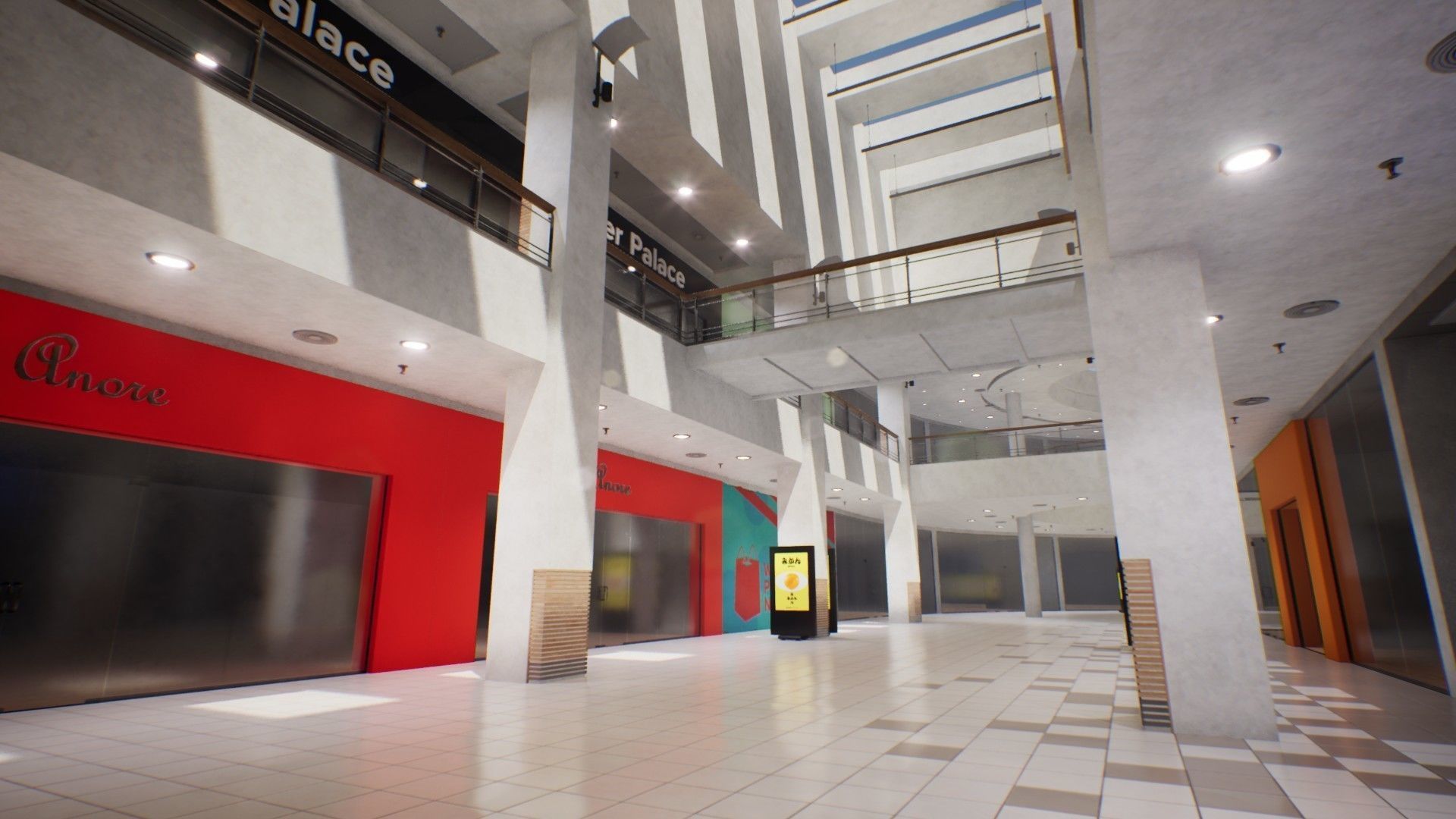 3D model Mall Environment VR / AR / low-poly | CGTrader