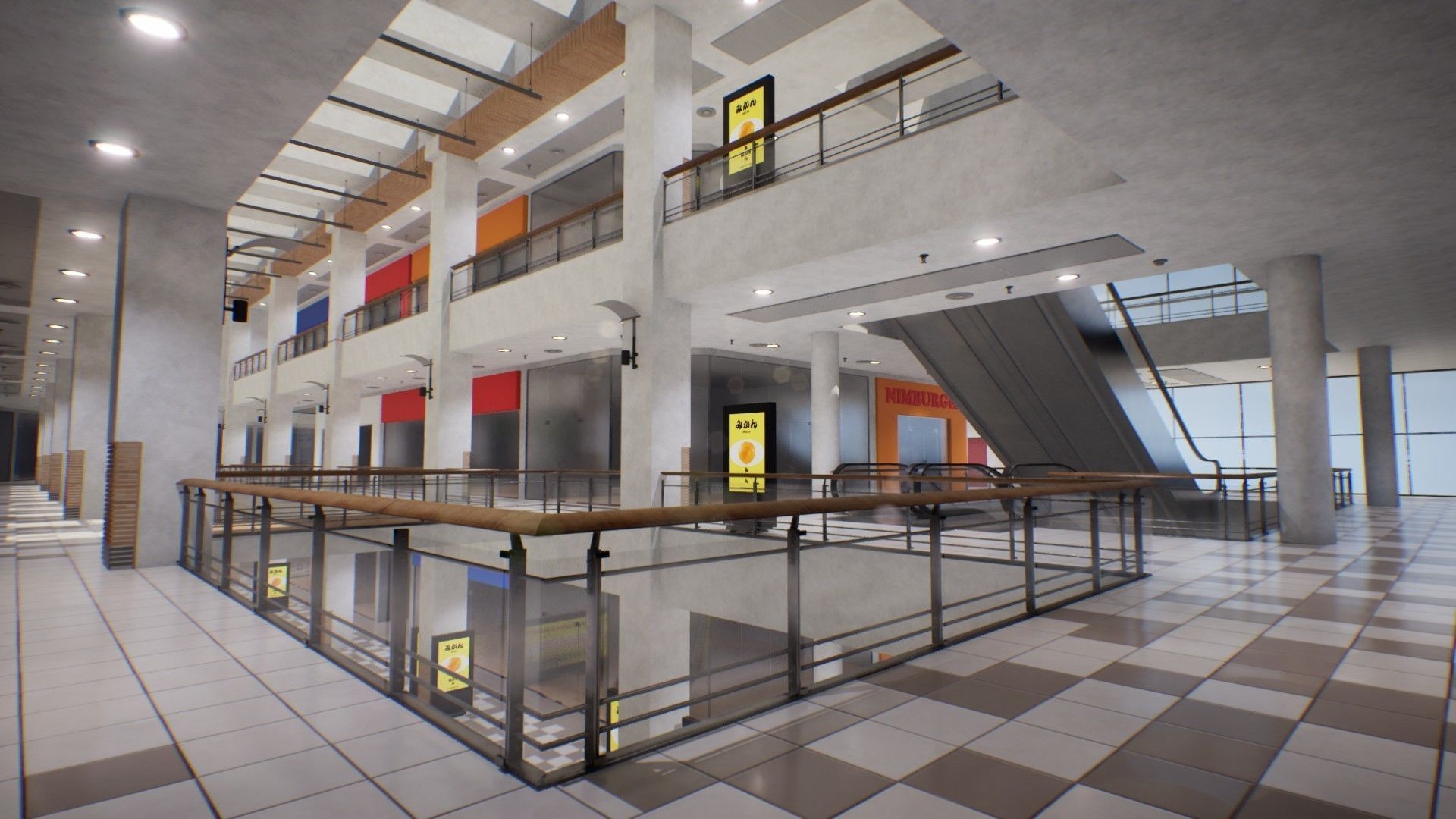 3D model Mall Environment VR / AR / low-poly | CGTrader