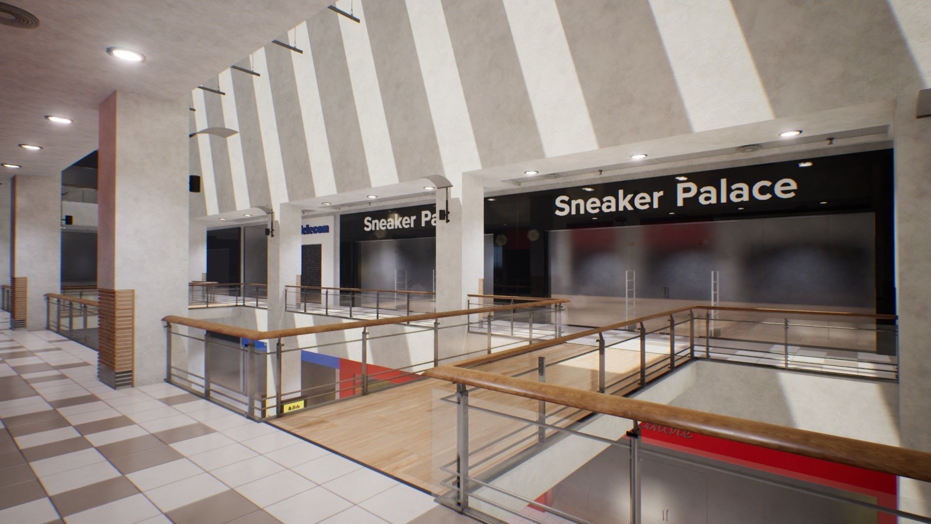 3D model Mall Environment VR / AR / low-poly | CGTrader