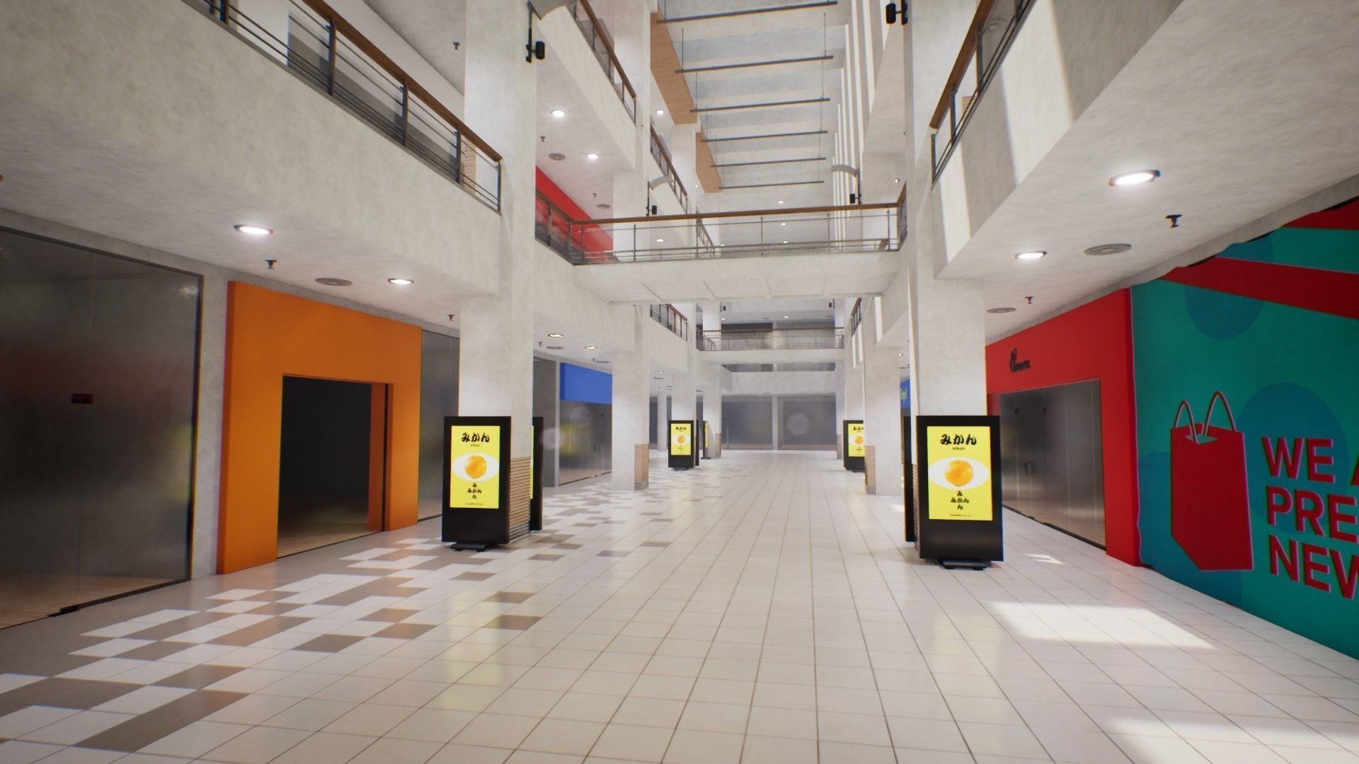 3D model Mall Environment VR / AR / low-poly | CGTrader