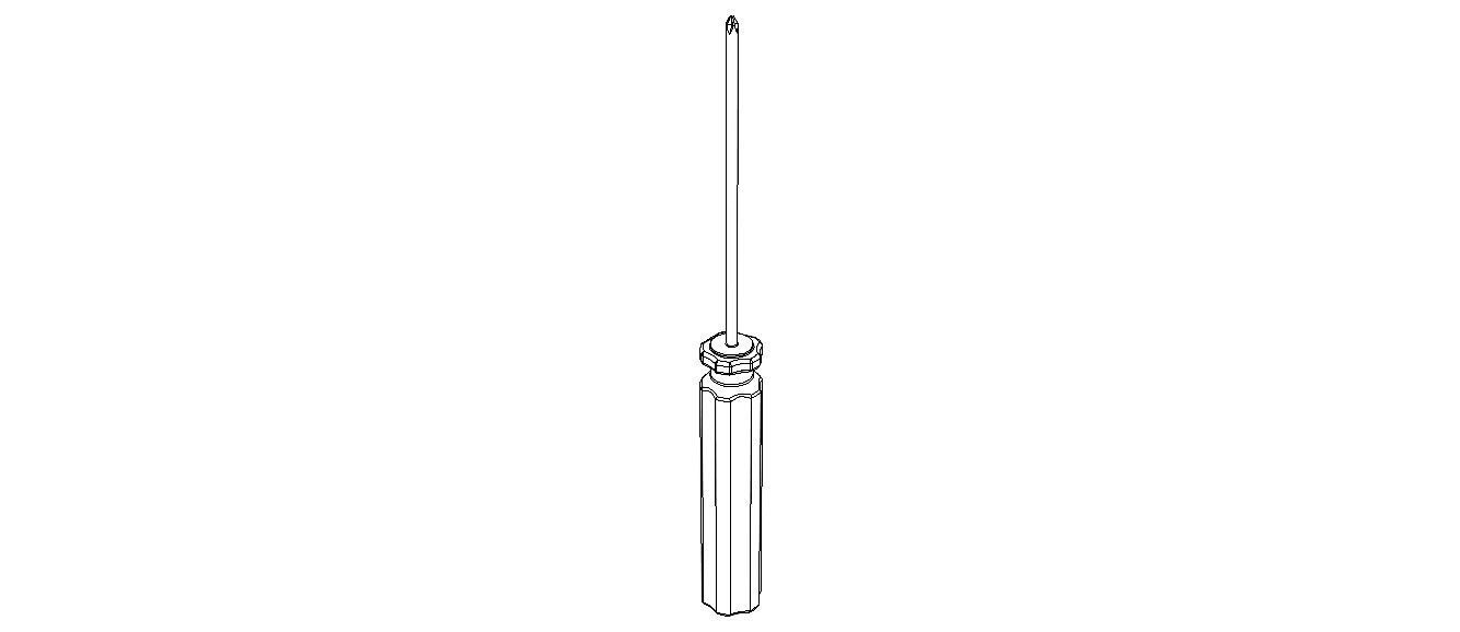 Cross Type Screw Driver 3X100mm 3D model | CGTrader