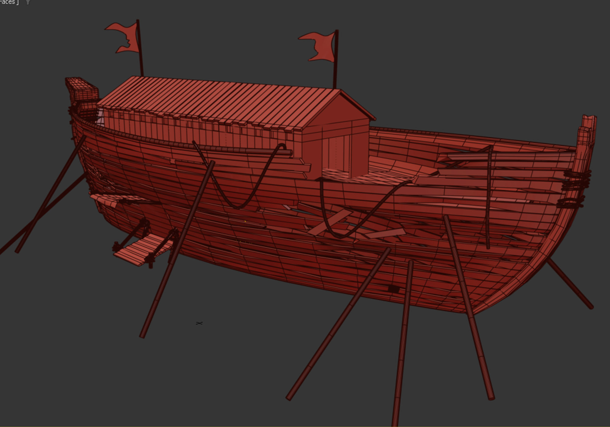 low poly noah ark 3D model | CGTrader
