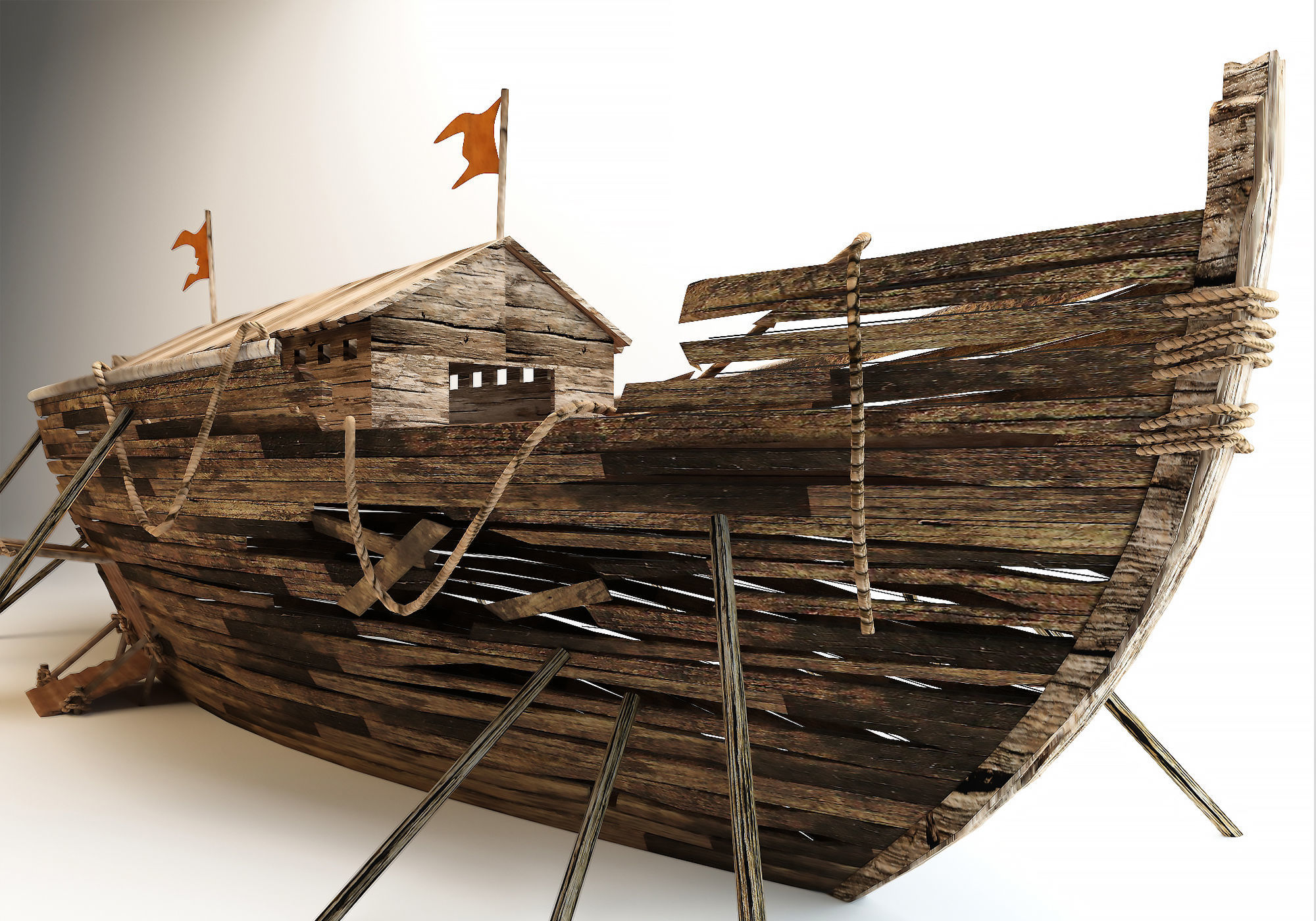 low poly noah ark 3D model | CGTrader