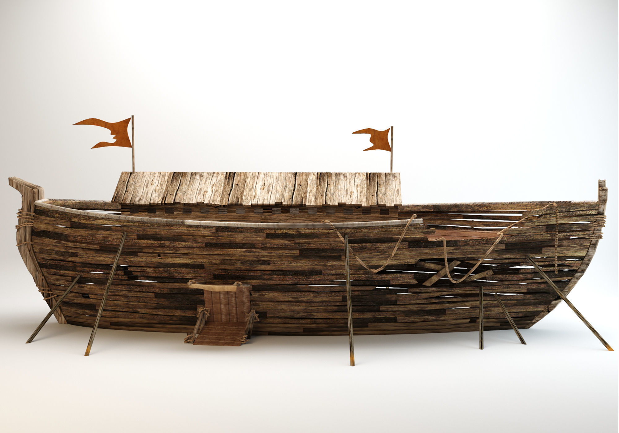 low poly noah ark 3D model | CGTrader