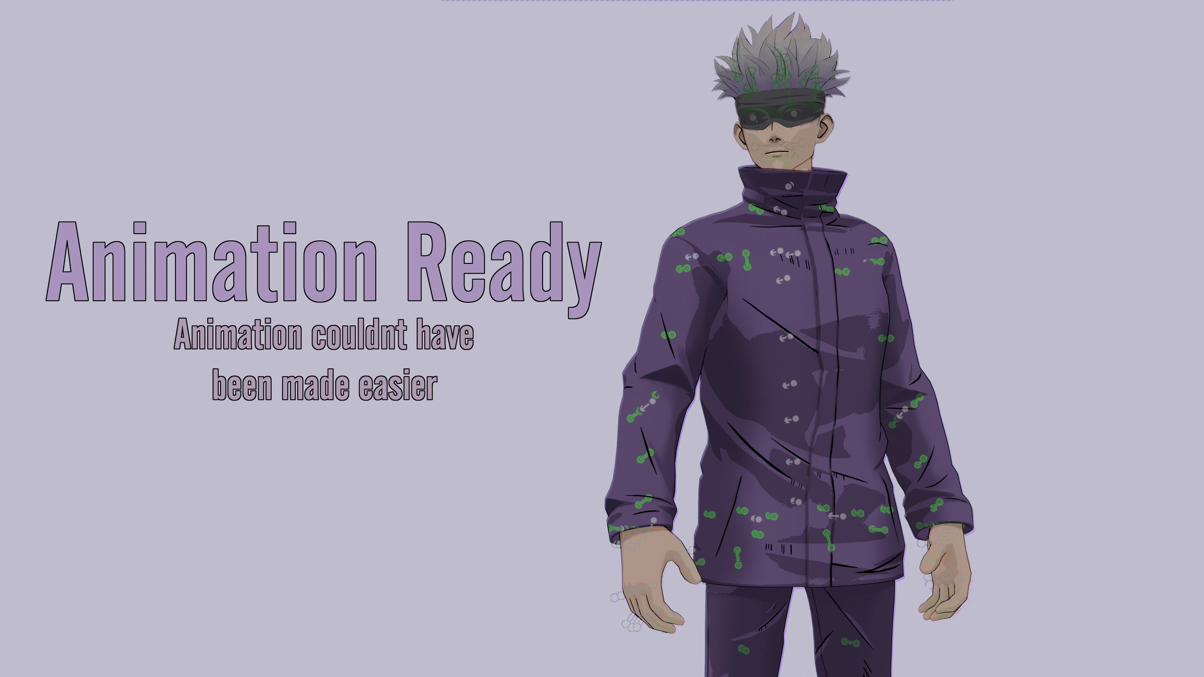 3D model Satoru Gojo - Jujutsu Kaisen - Rigged Game Ready 3D model VR ...