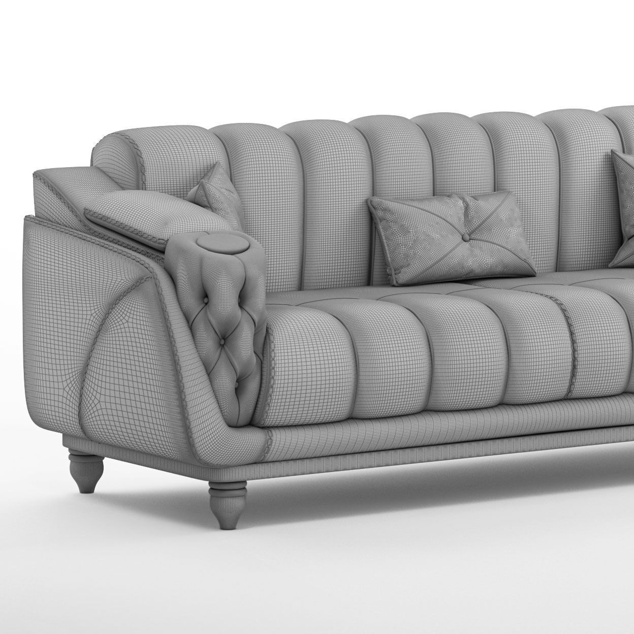 blue berry turkey sofa 3D model | CGTrader