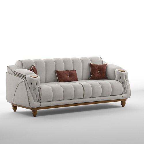 blue berry turkey sofa 3D model | CGTrader
