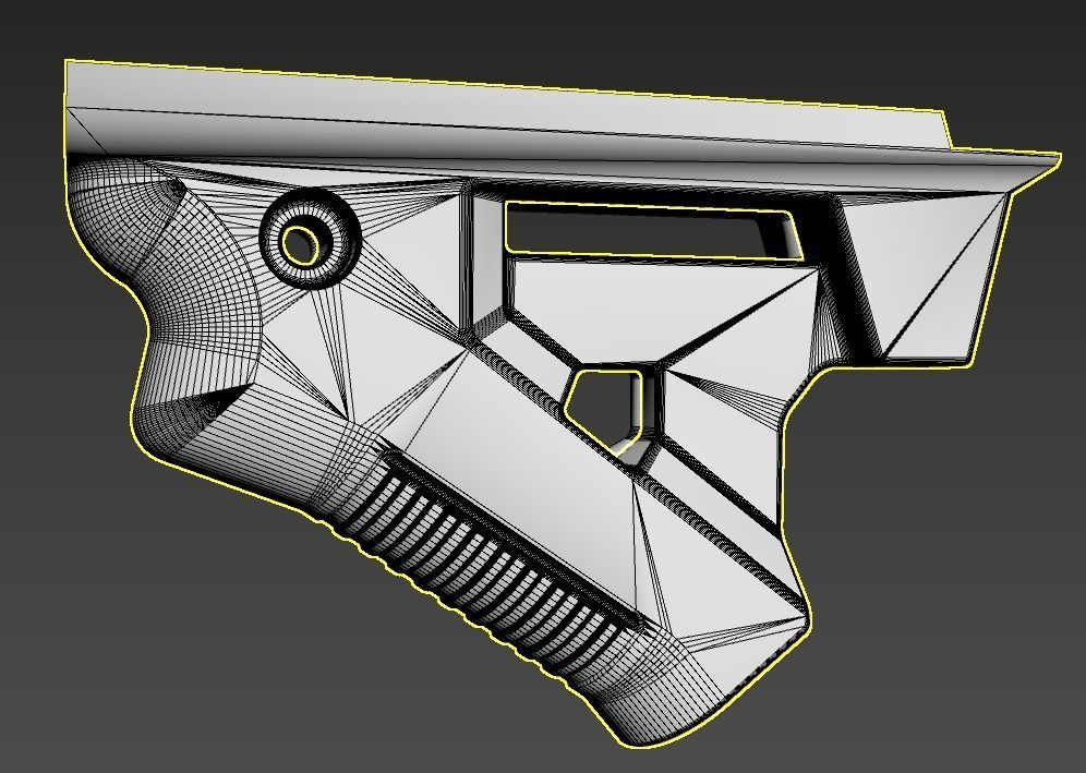 Triangle Tactical Grip 3D model 3D printable | CGTrader