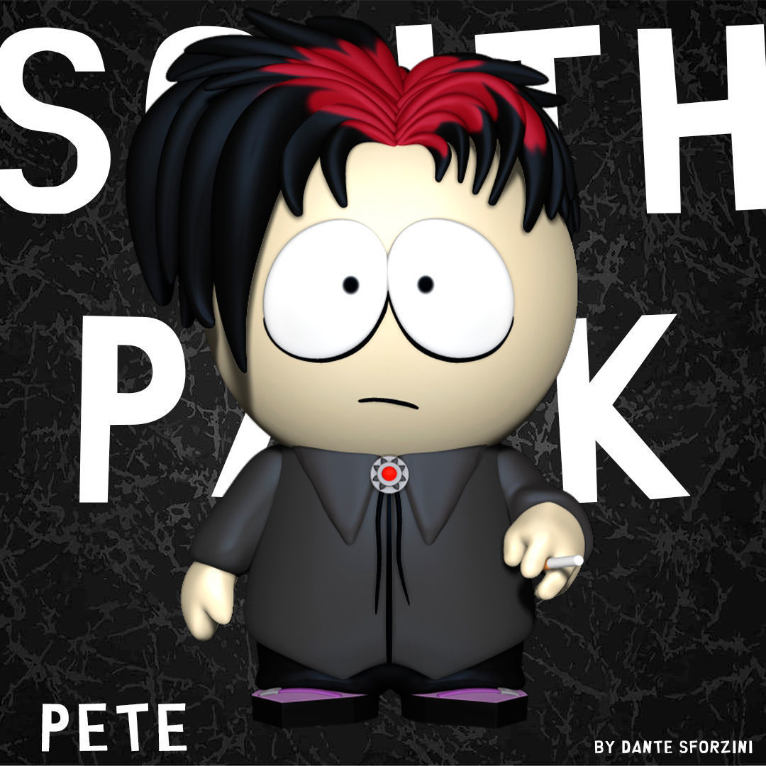 GOTH KIDS - SOUTH PARK 3D PRINT FIGURINES 3D model 3D printable | CGTrader