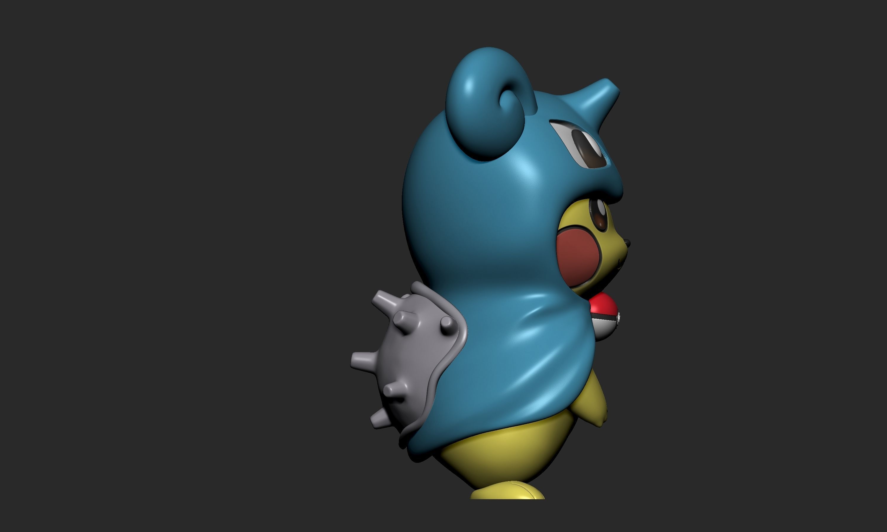Pokemon - Pikachu Lapras Cosplay free 3D model 3D printable | CGTrader