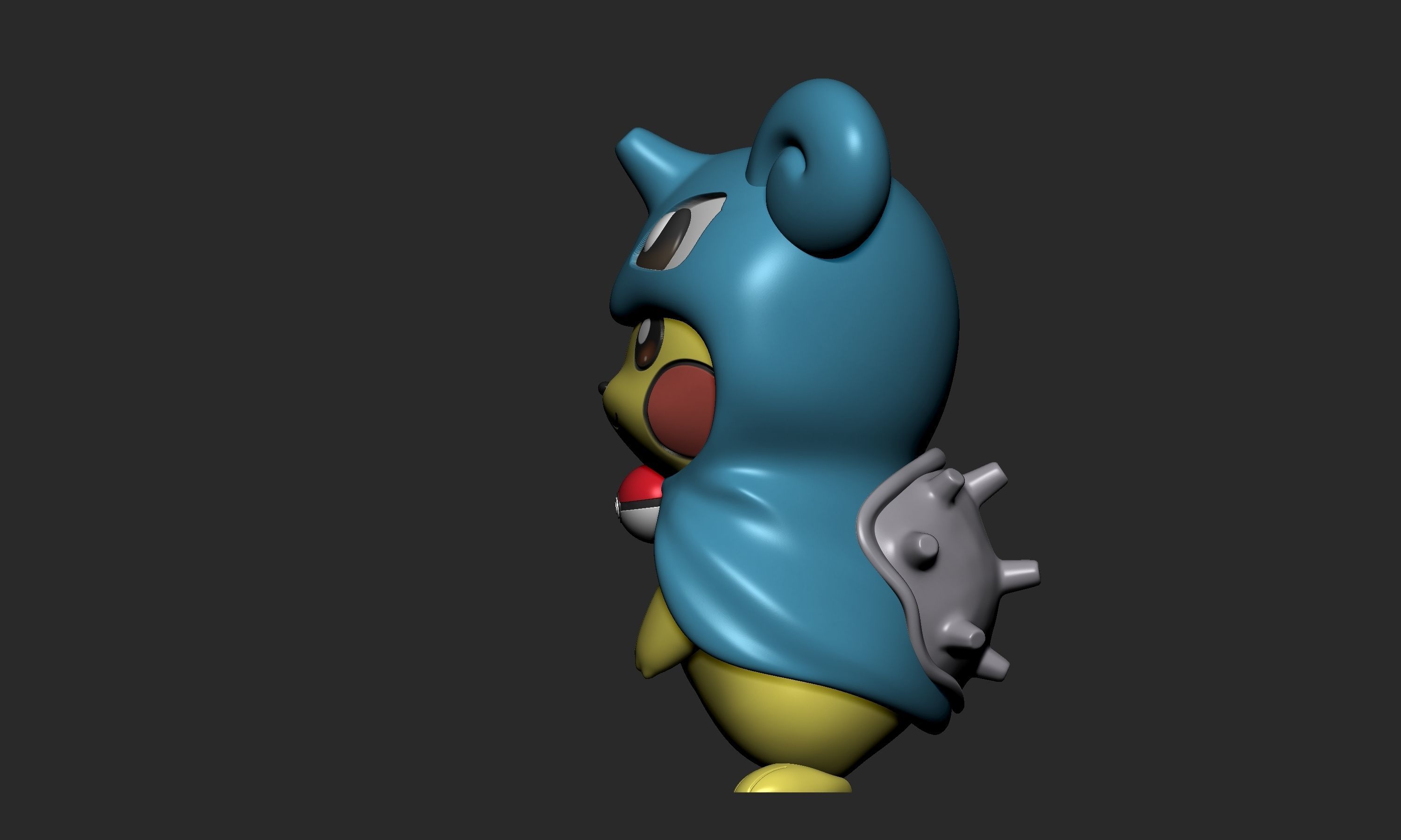 Pokemon - Pikachu Lapras Cosplay free 3D model 3D printable | CGTrader