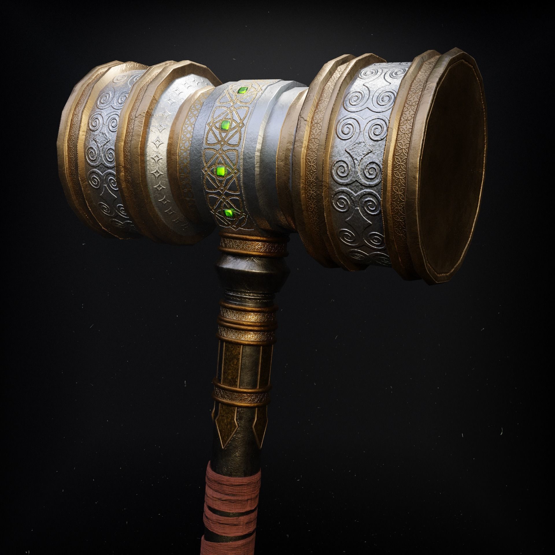 3D model Legendary hammer VR / AR / low-poly | CGTrader